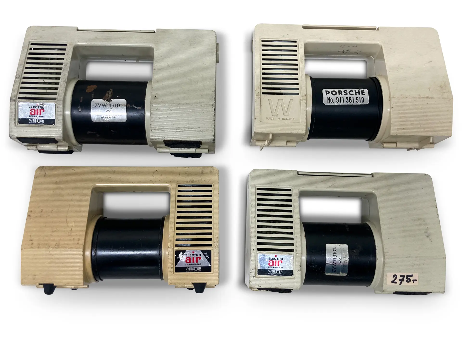 Four Porsche Webster Air Compressor Kits | The White Collection ...