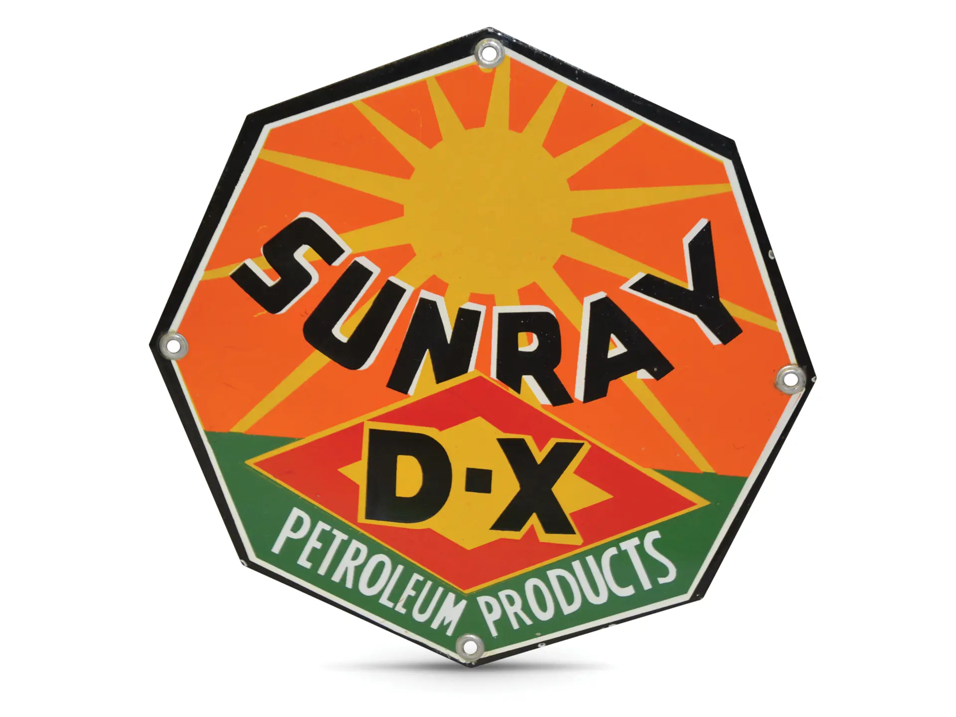 "Sunray D-X Petroleum Products" Porcelain Sign | Auburn Fall 2019 | RM ...