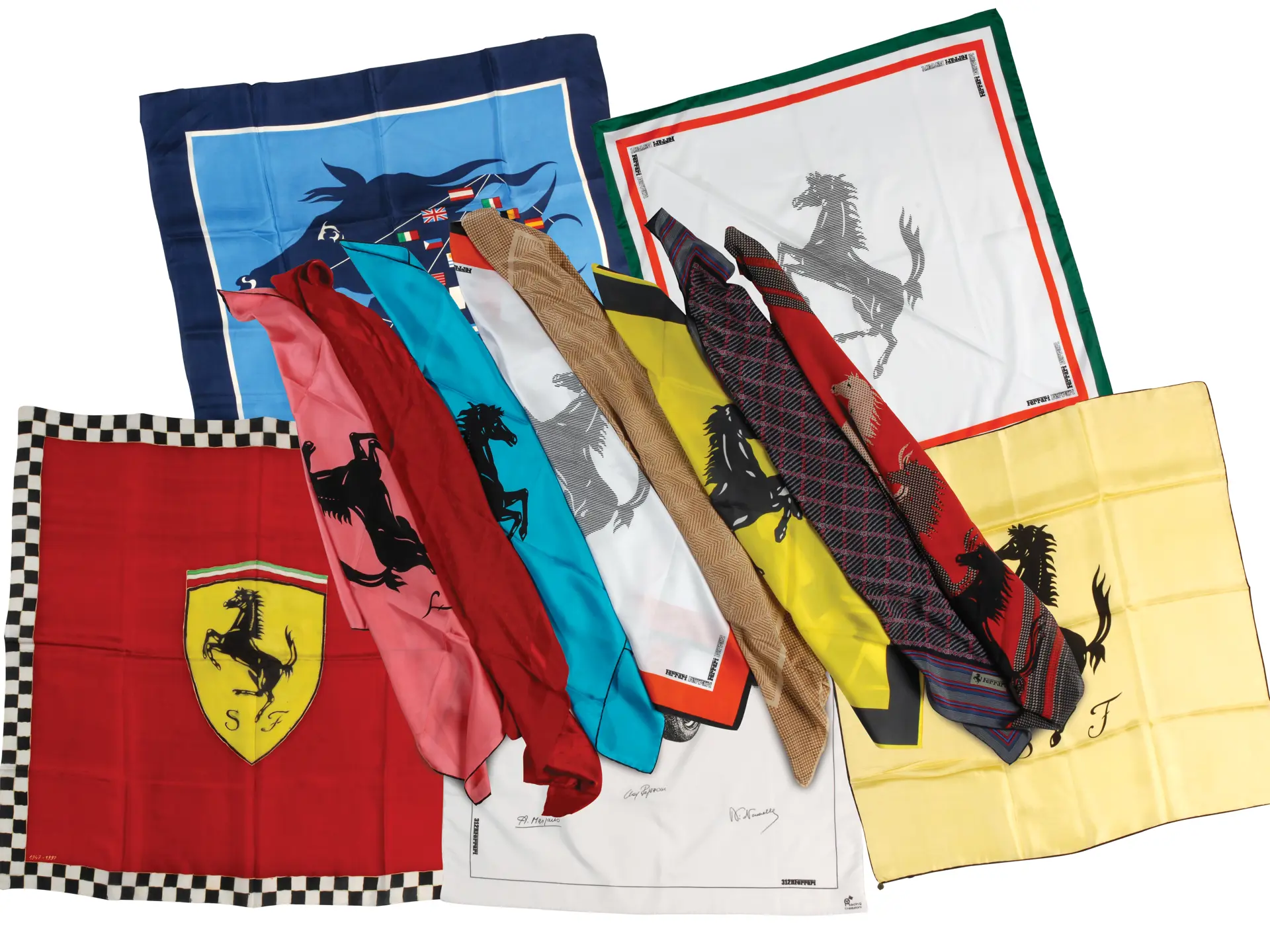 COMMEMORATIVE FERRARI SILK SCARVES | Ferrari – Leggenda e Passione 2008 ...