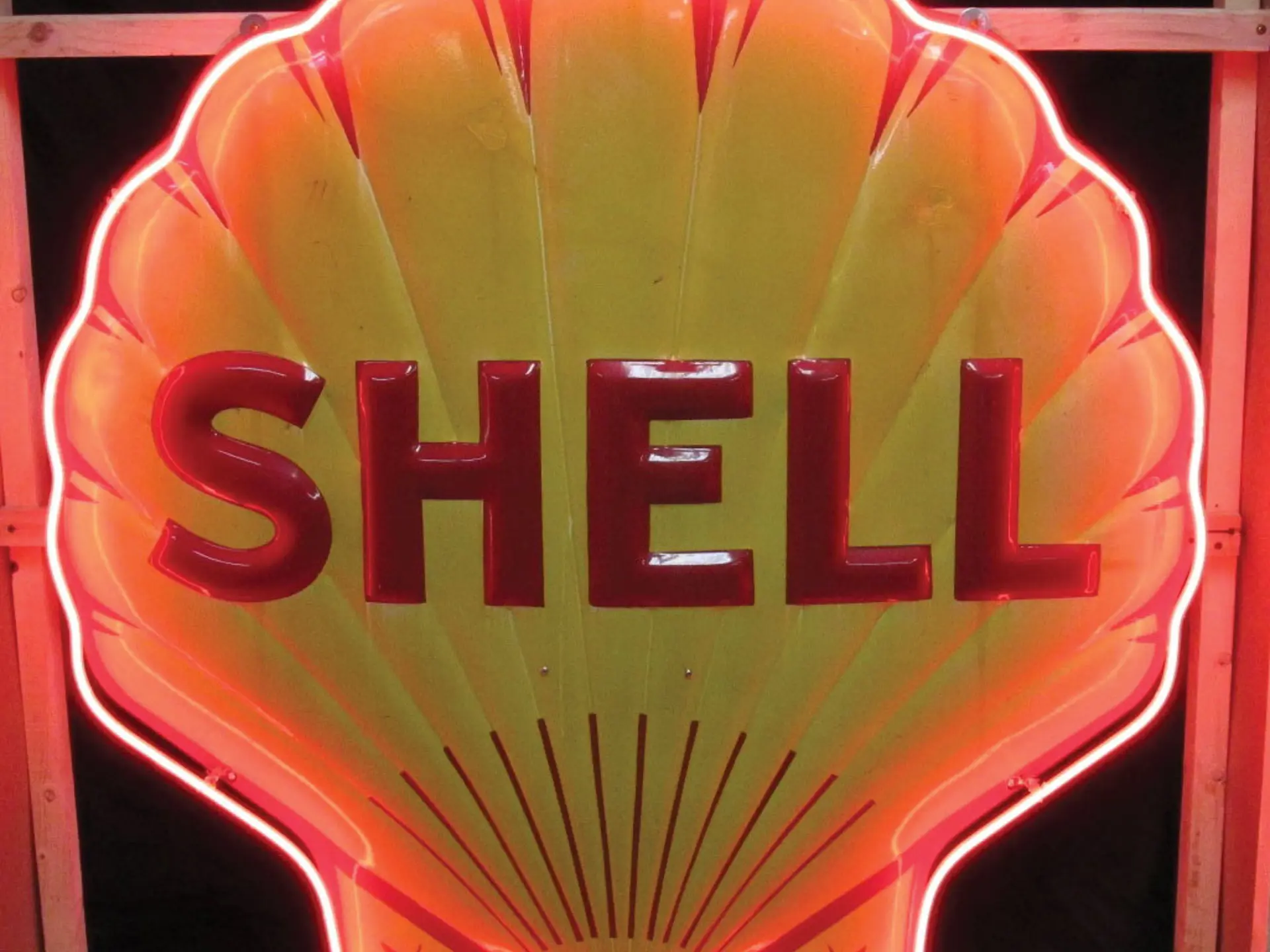 Original 1930's Embossed Shell Neon Sign | Auburn Fall 2014 | RM Sotheby's