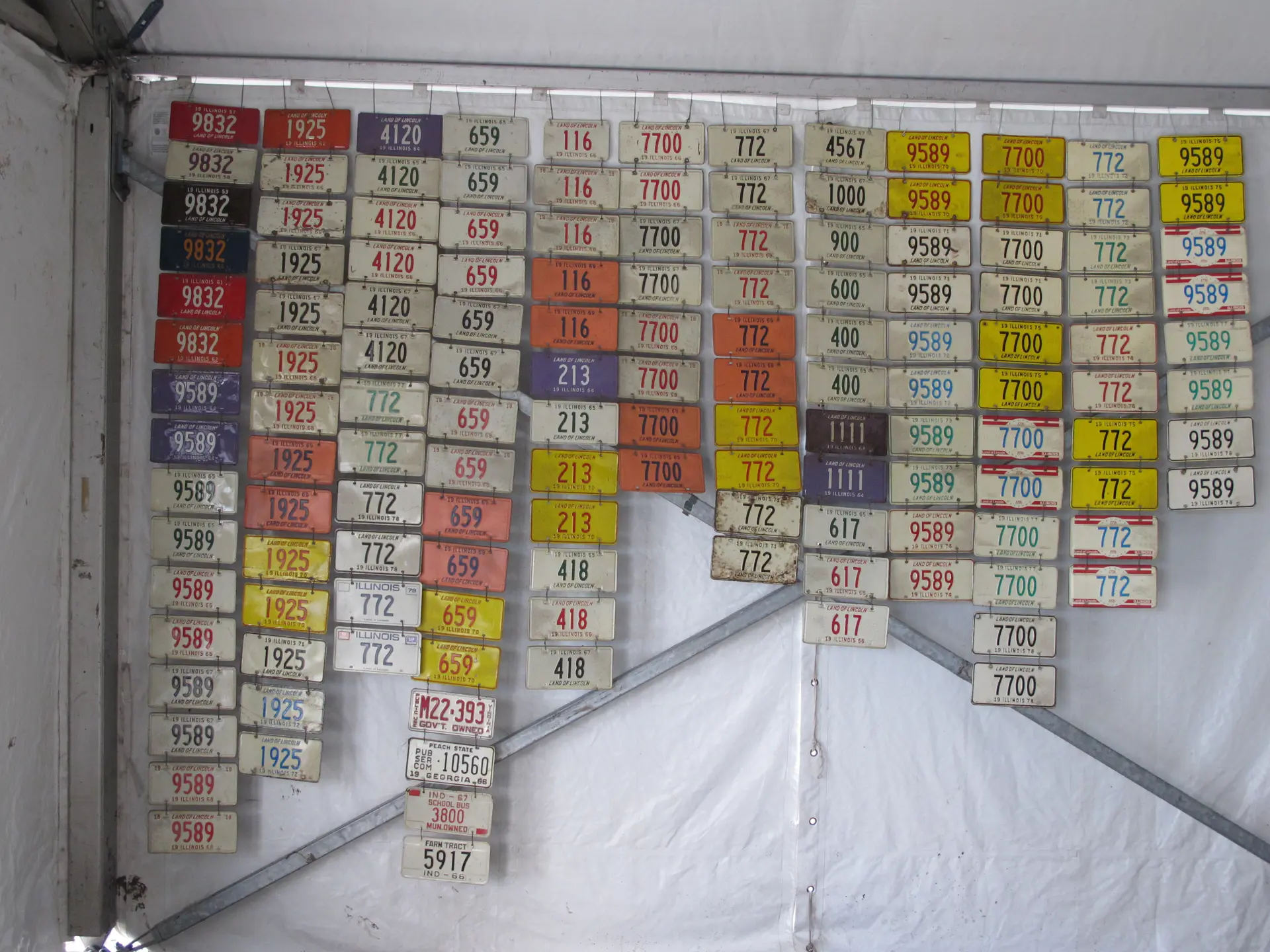 Large Group Lot of Illinois 3-Digit and 4-Digit License Plates | The ...