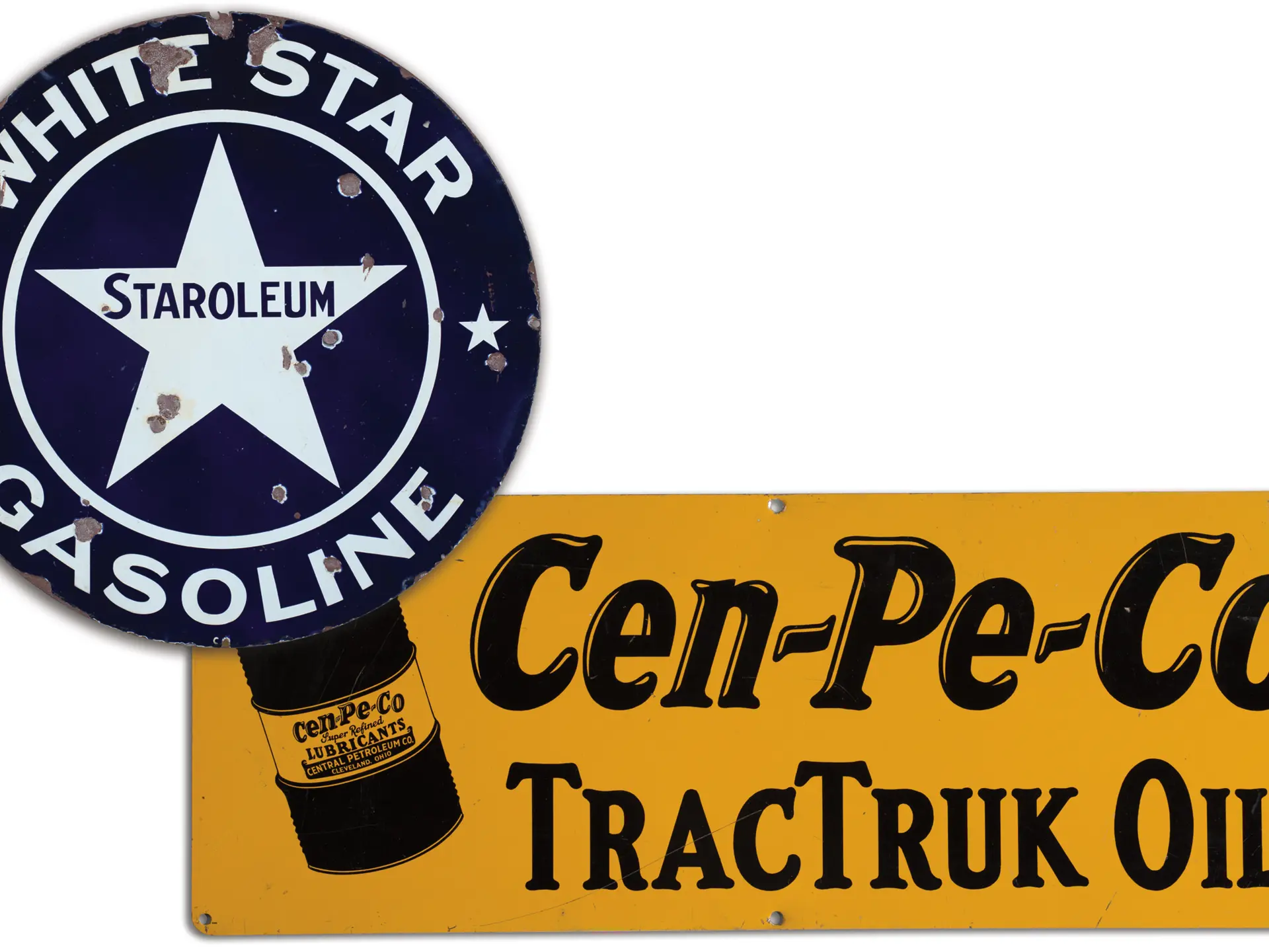 Two Oil & Gas Signs | The Dingman Collection 2012 | RM Sotheby's