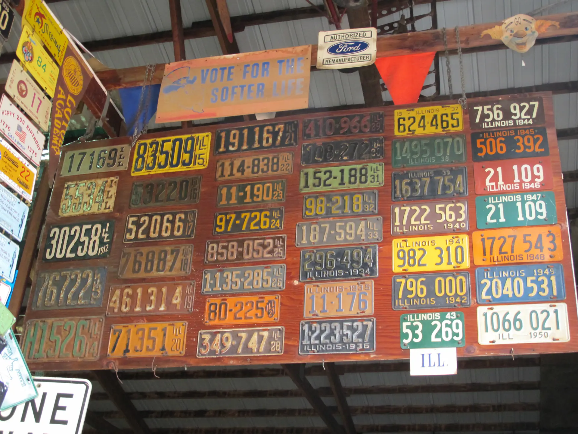 Lot of Illinois Sequential Year Plates 1910 - 1950 | The Lee Roy ...