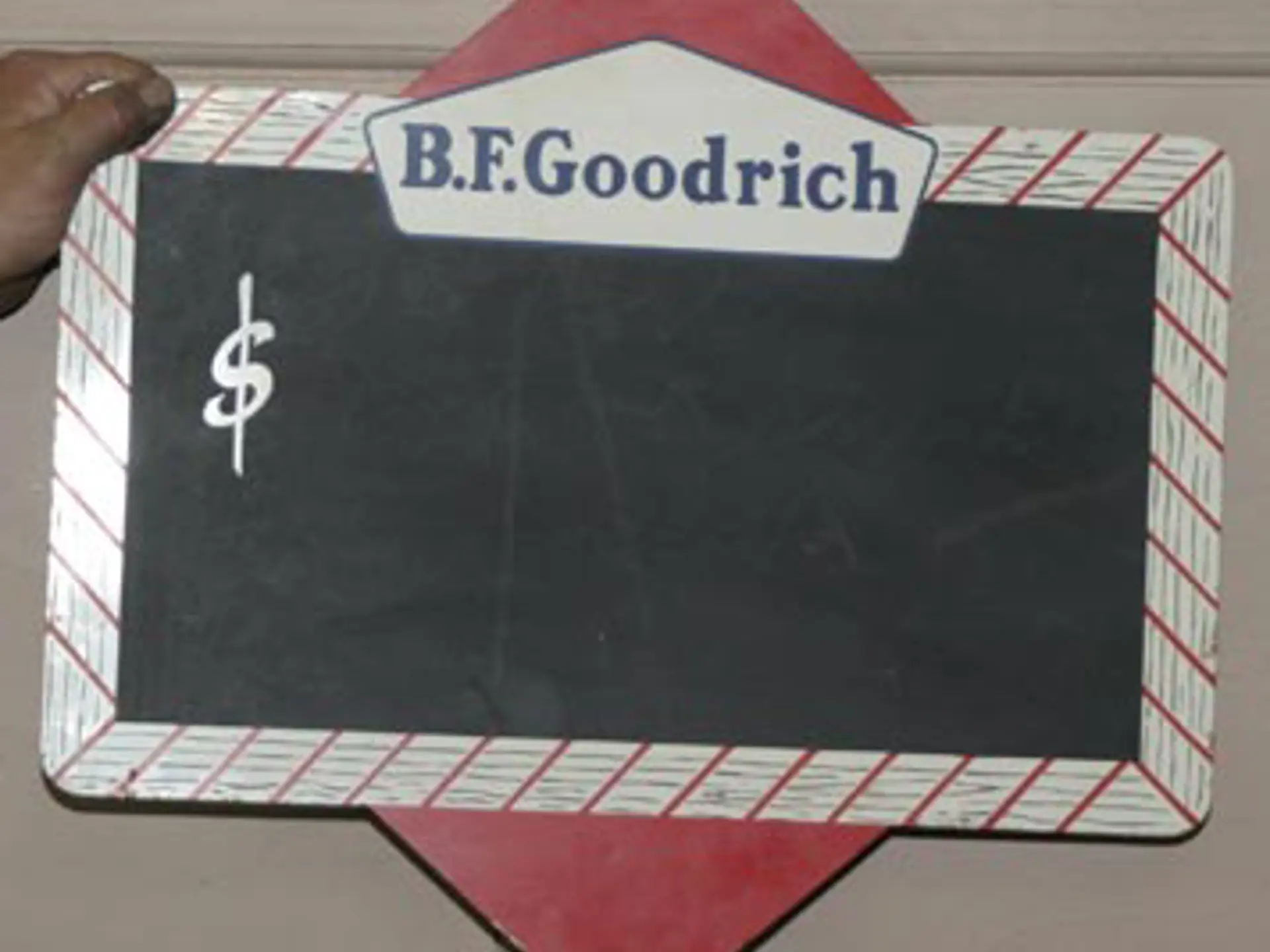 Original Porcelain 1940's B F Goodrich Chalk Board Sign | The Florida ...