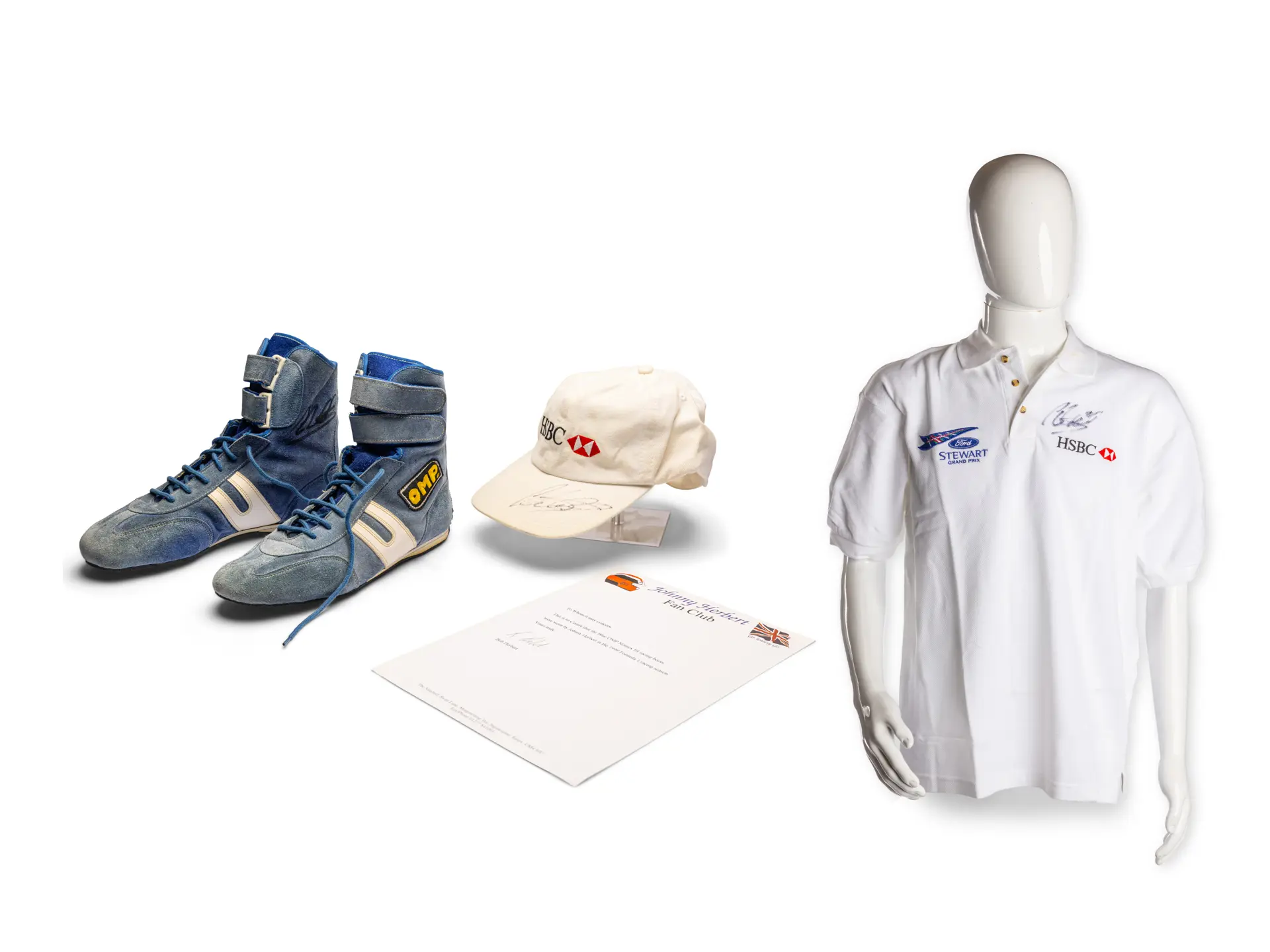 1999 Johnny Herbert Stewart Grand Prix Formula 1 OMP Nomex Racing Boots ...