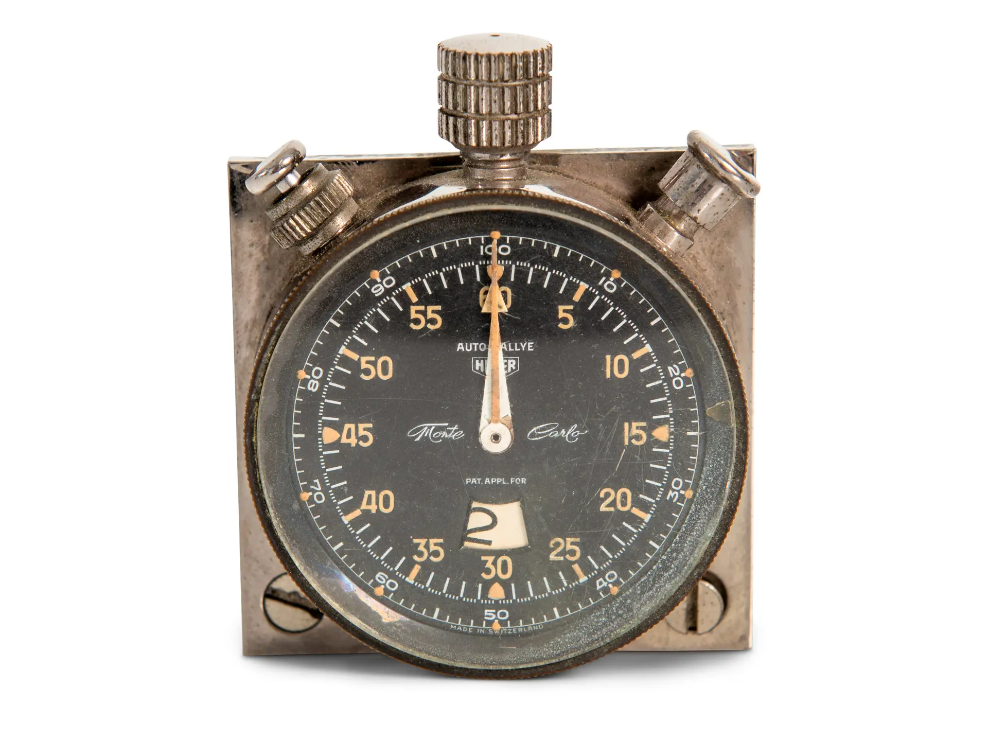 Heuer Monte Carlo Auto Rallye Stopwatch | The White Collection | RM ...