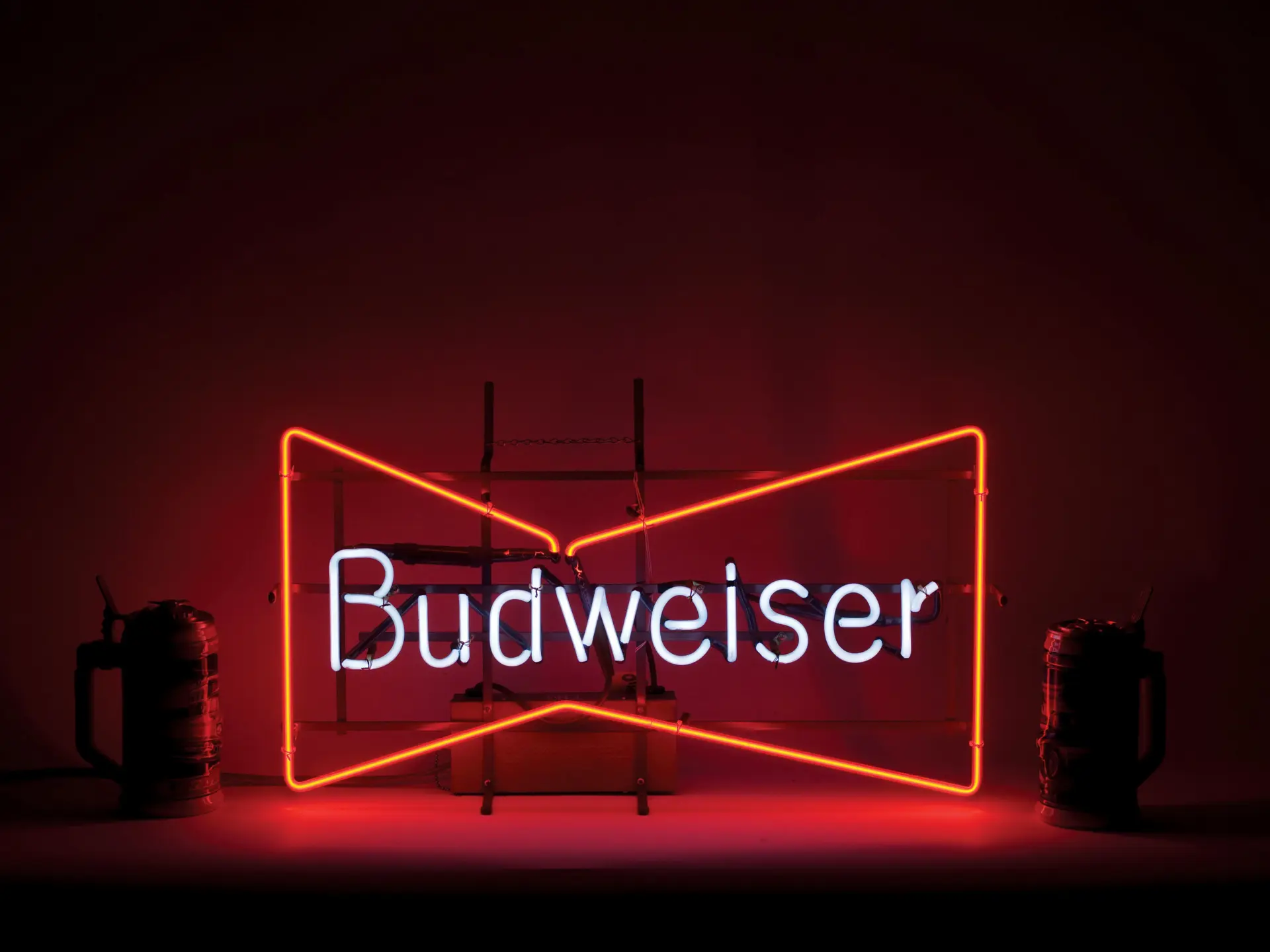 Budweiser Neon Sign and Steins | The Al Wiseman Collection | RM Sotheby's