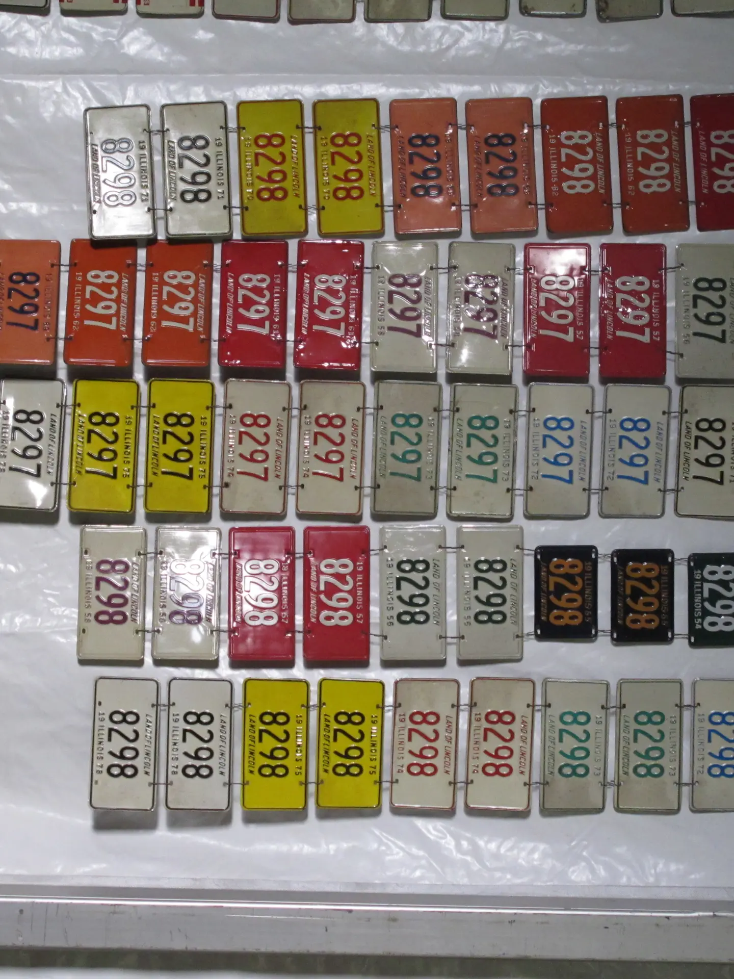 Illinois Four Digit License Plates | The Lee Roy Hartung Collection ...