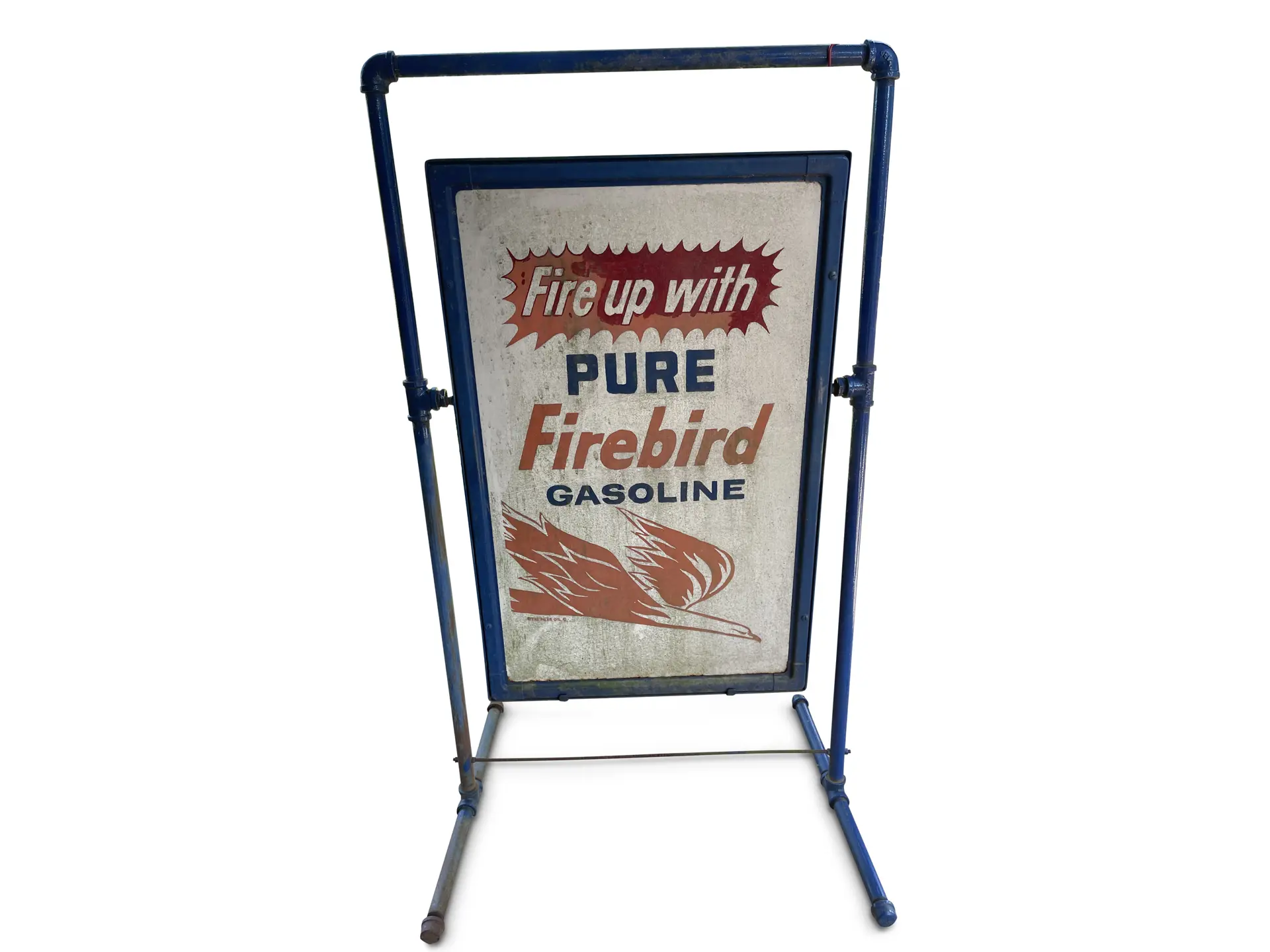 Pure Firebird Gasoline Double-Sided Porcelain Sign | Gene Ponder ...