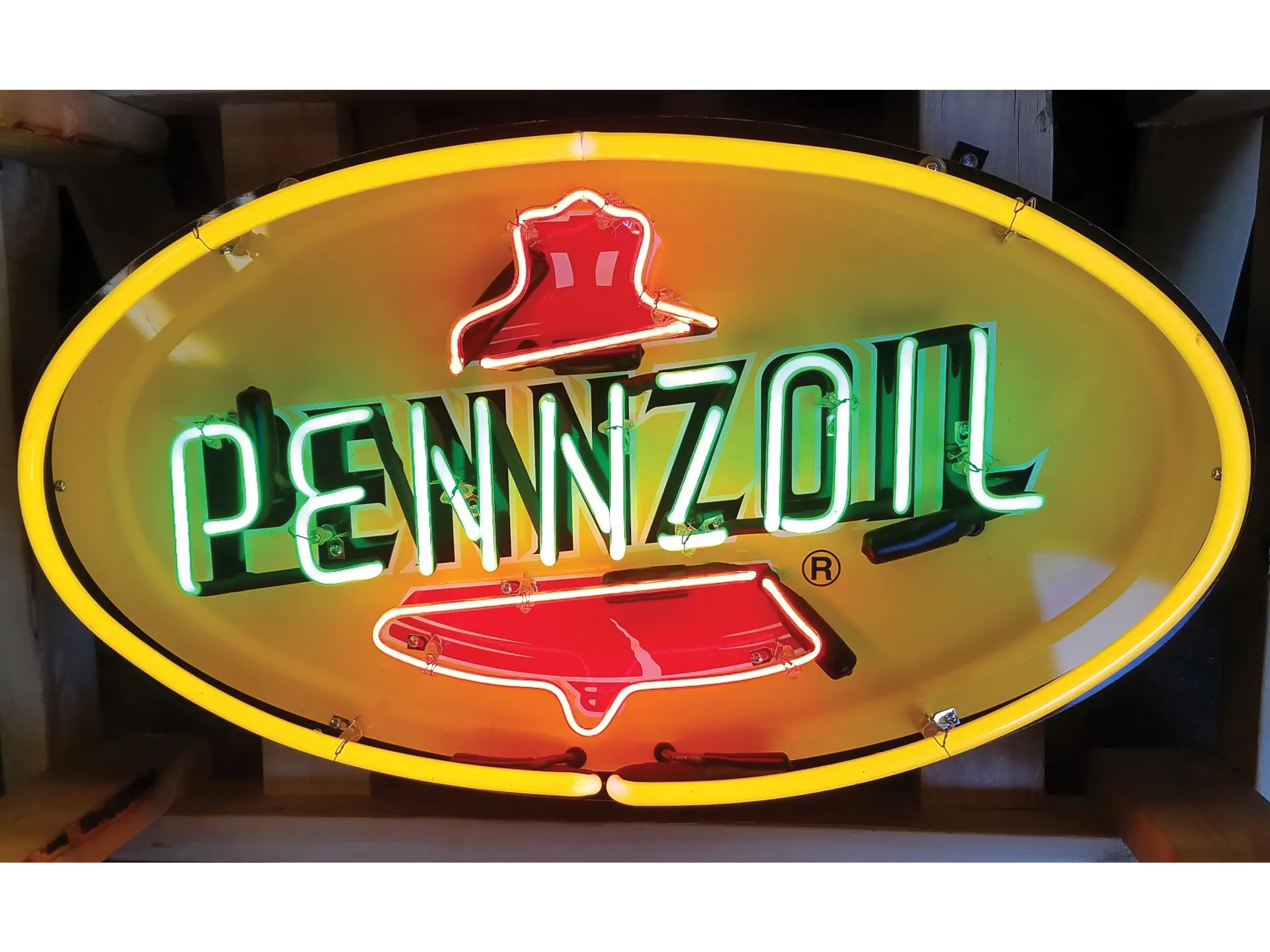 Pennzoil Original Tin Neon Sign | Auburn Spring 2018 | RM Sotheby's