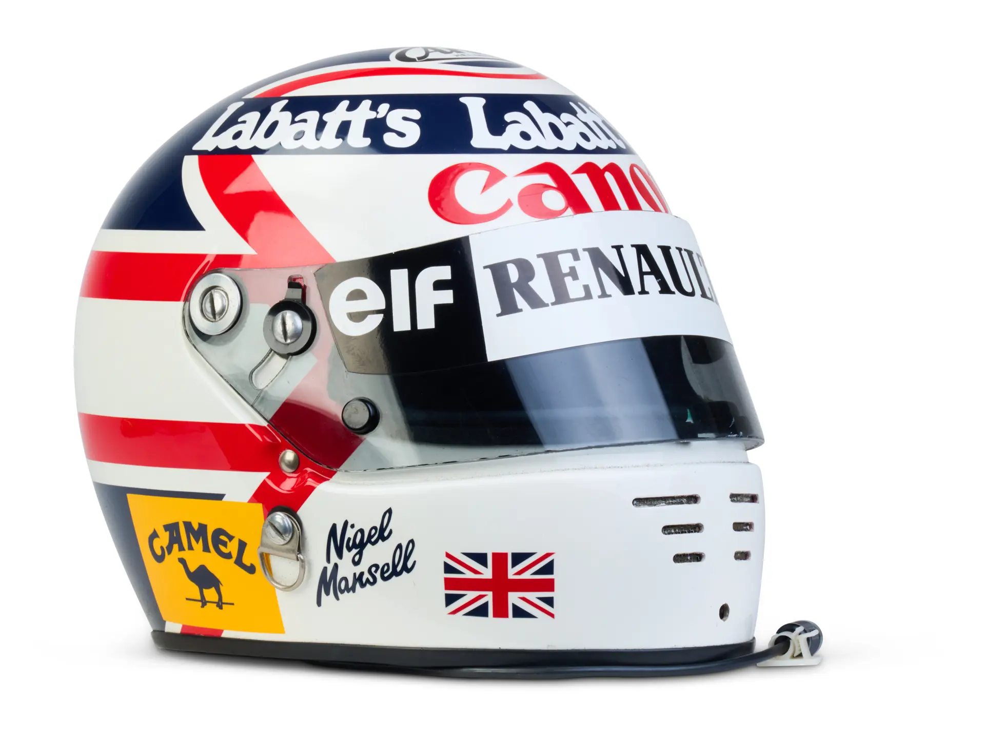 1991 Canon Williams Renault Arai Helmet | Nigel Mansell’s Legacy ...