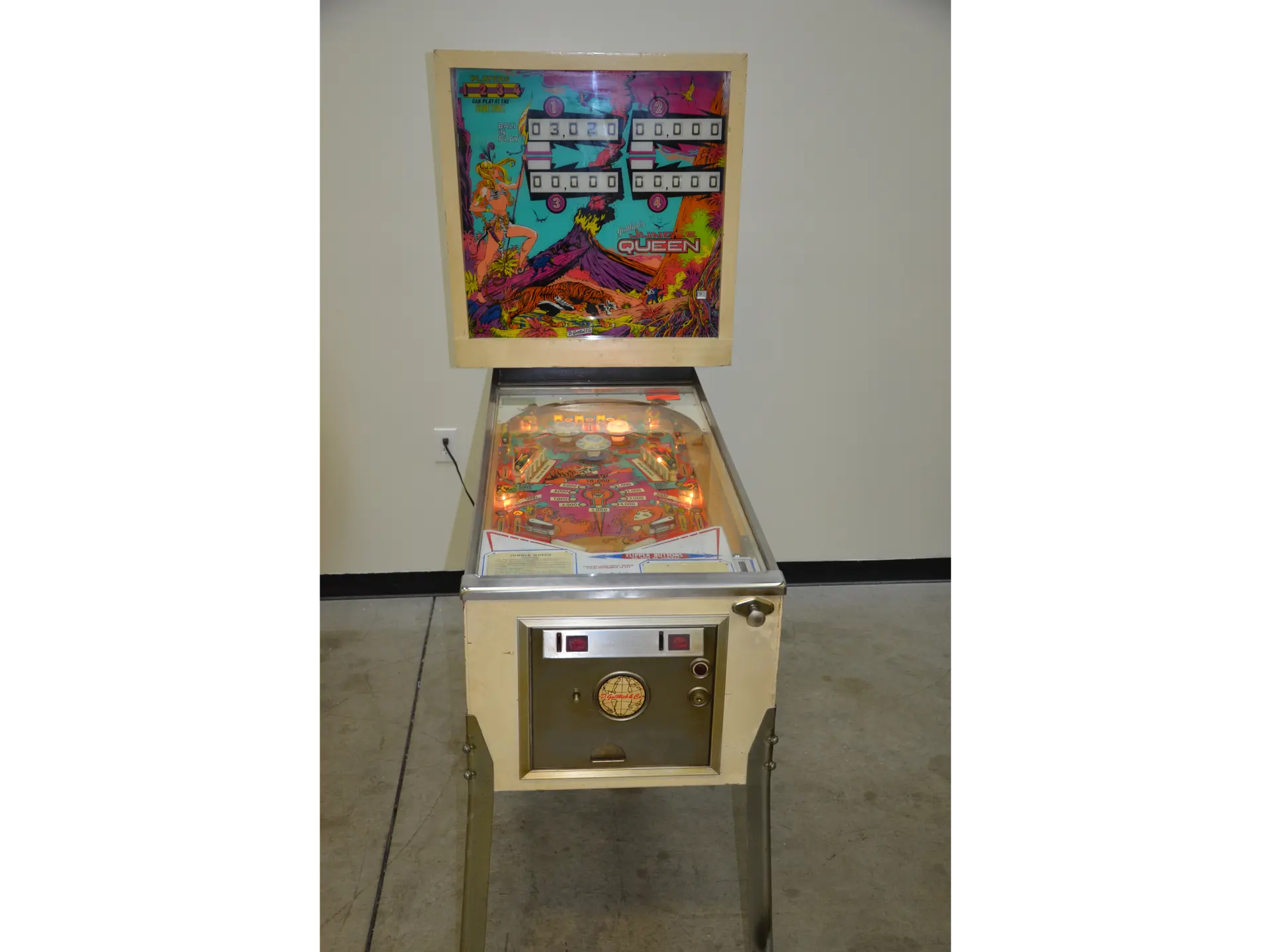 1977 Gottlieb Jungle Queen Pinball Machine | Auburn Spring 2016 | RM ...