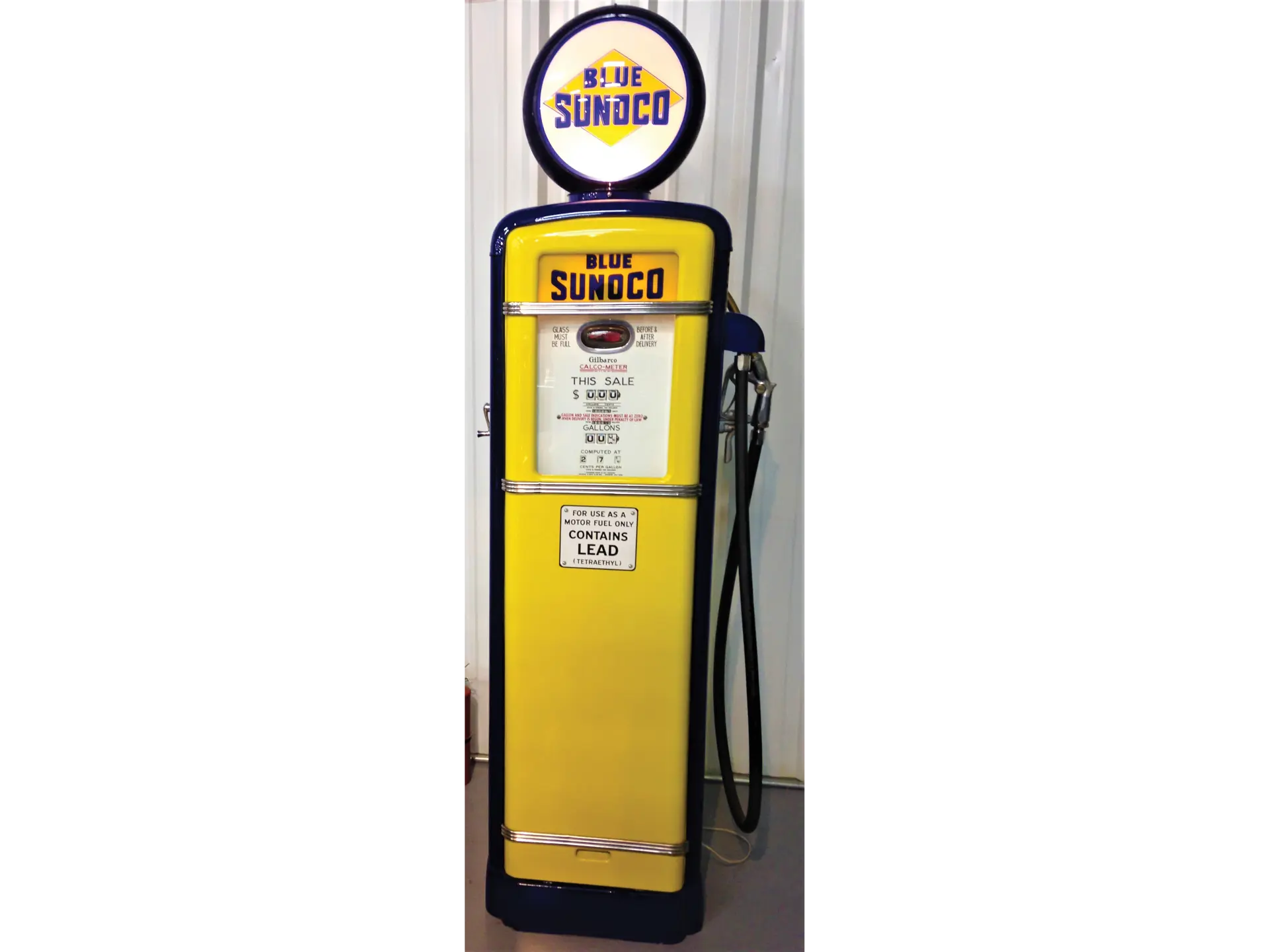 G&B 98 Blue Sunoco Gas Pump, Restored | Auburn Fall 2018 | RM Sotheby's