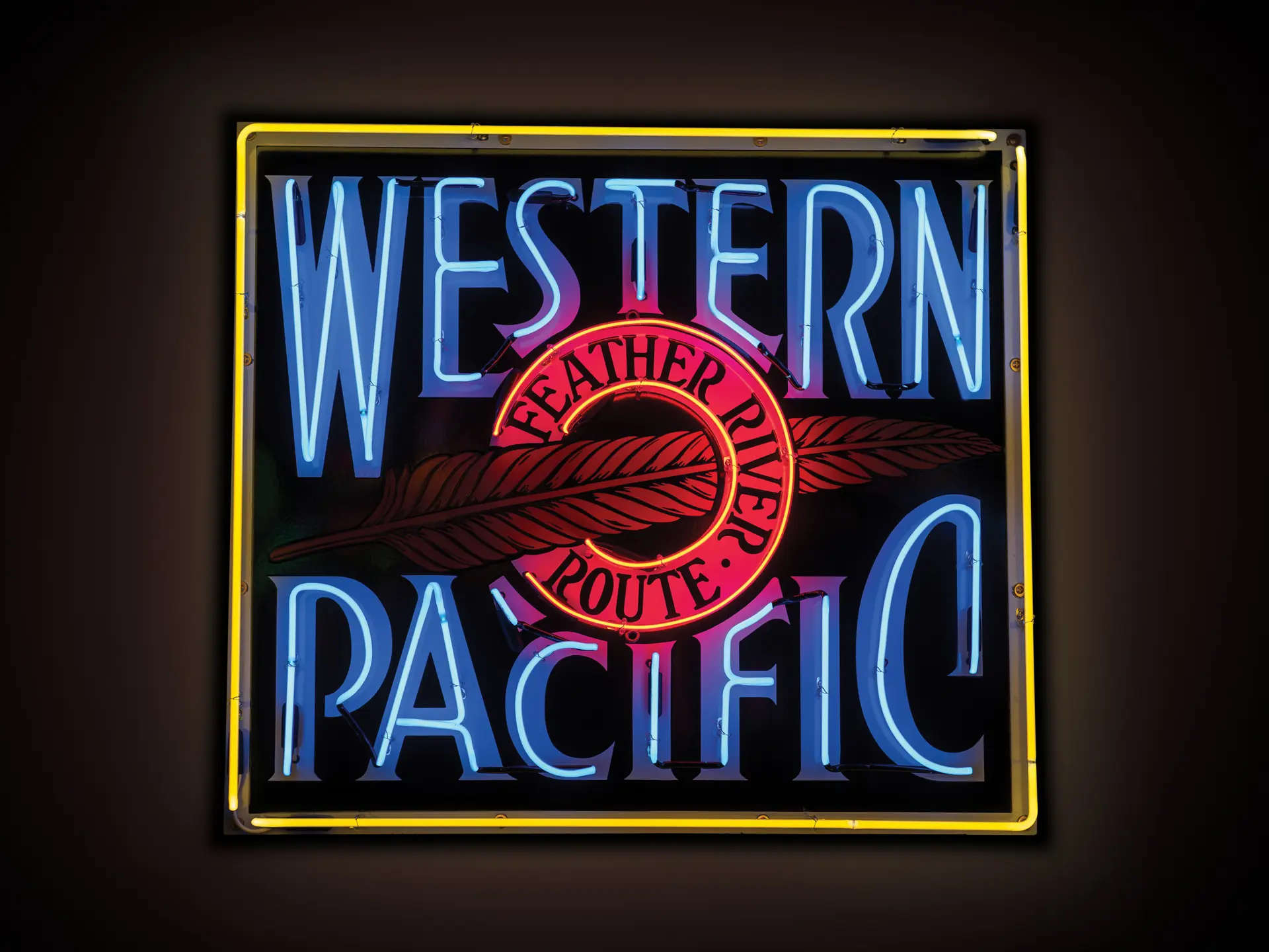Western Pacific Feather River Route Neon Sign | The Dingman Collection ...