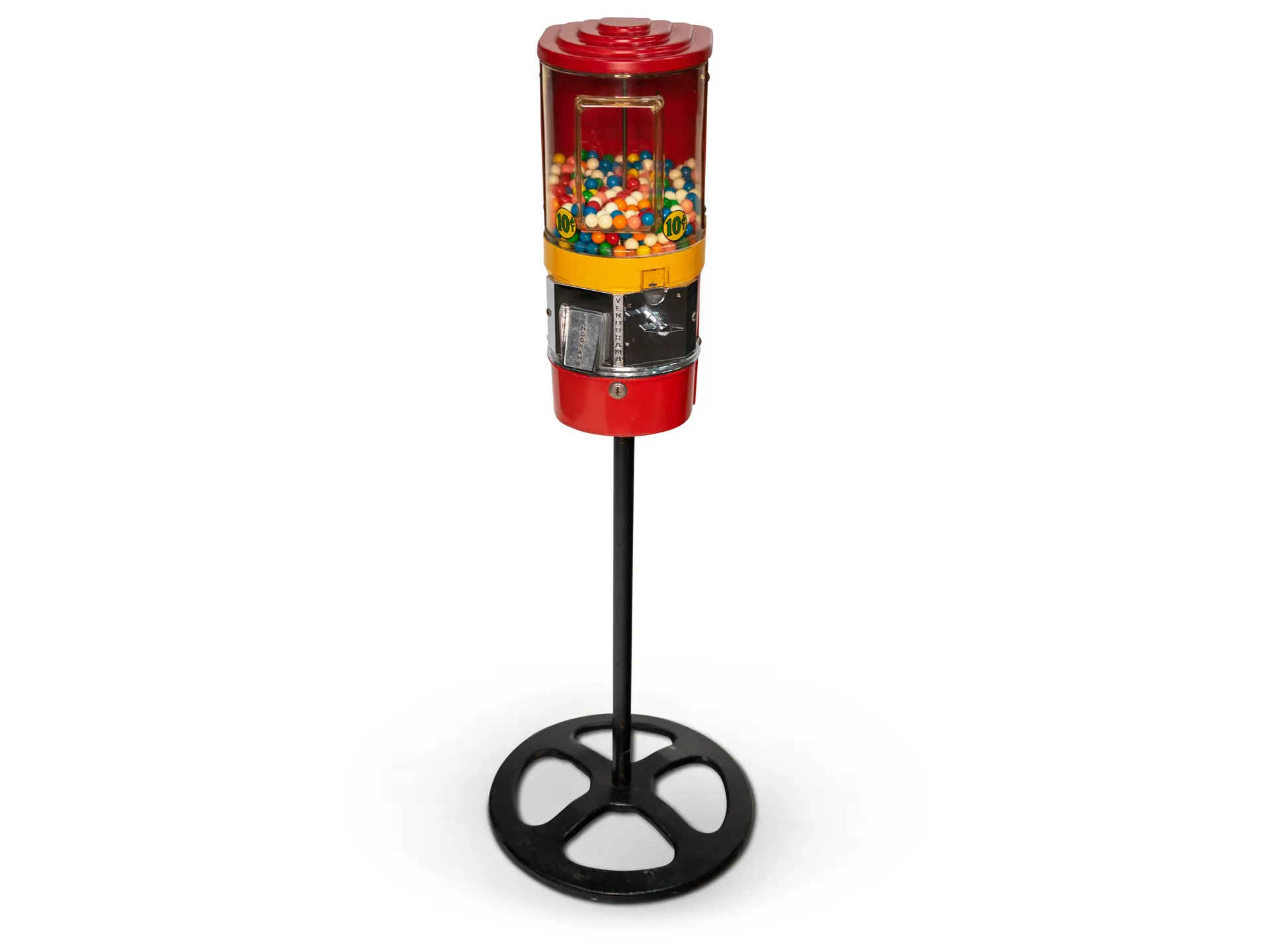 Vendorama 10¢ Gumball Machine on Stand | Handle with Fun | RM Sotheby's