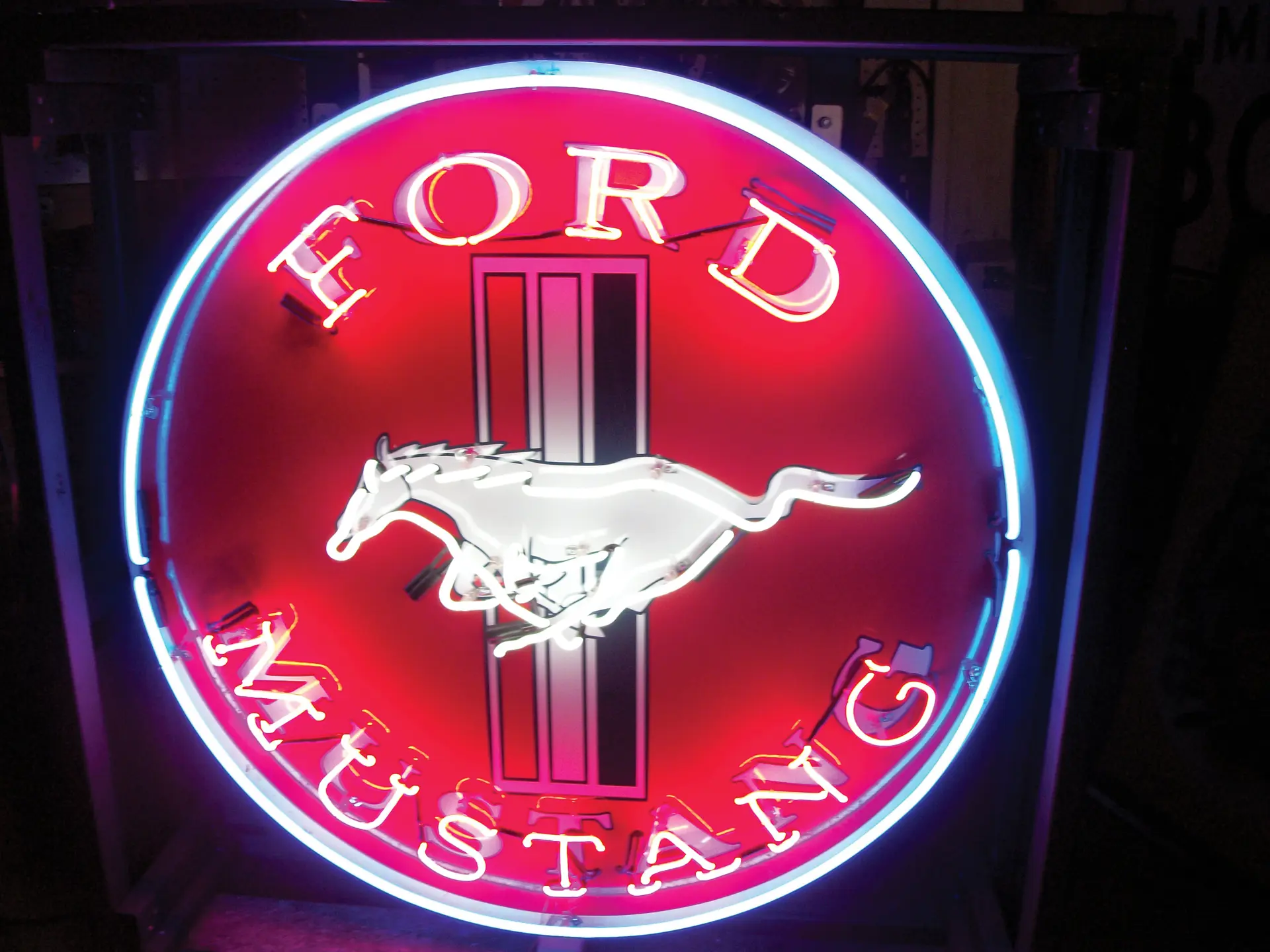 Ford Mustang Neon Sign | Auburn Fall 2014 | RM Sotheby's