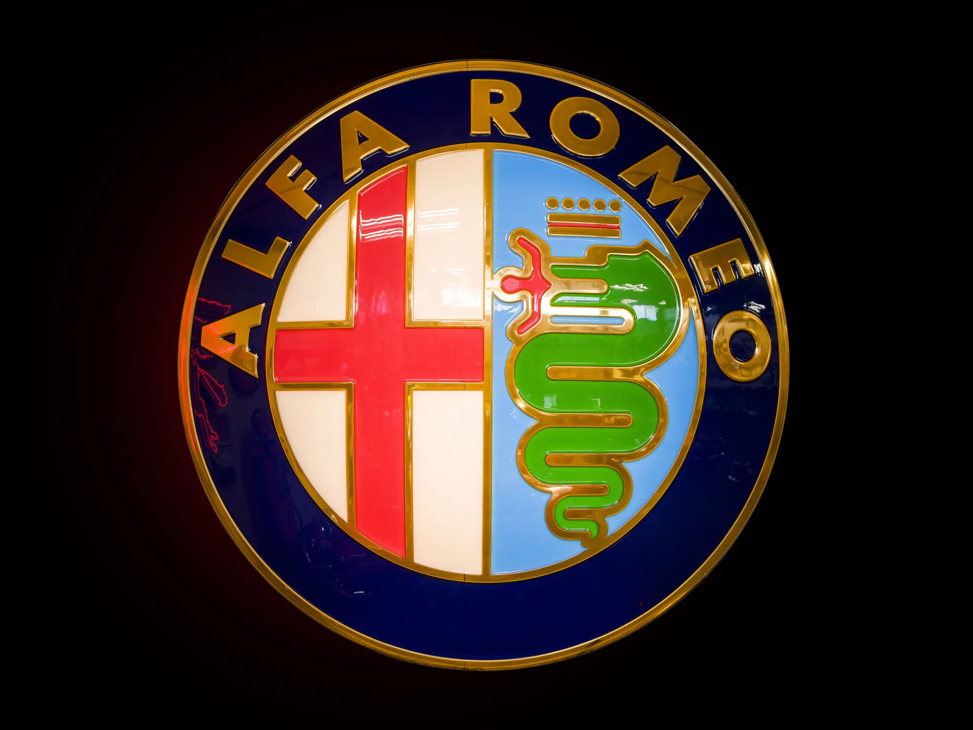 Alfa Romeo Lighted Sign | Gene Ponder Collection | RM Sotheby's