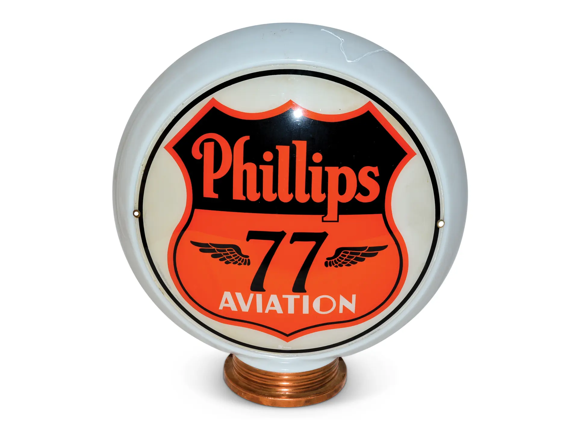 Rare Phillips 77 Aviation with Wings Single Globe Lens | Auburn Spring ...