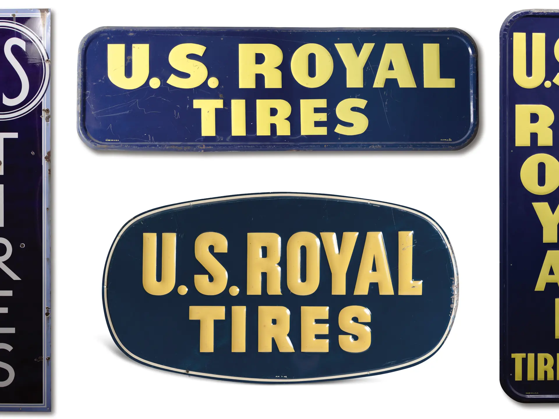 Four U.S. Royal Tires Signs | The Dingman Collection 2012 | RM Sotheby's