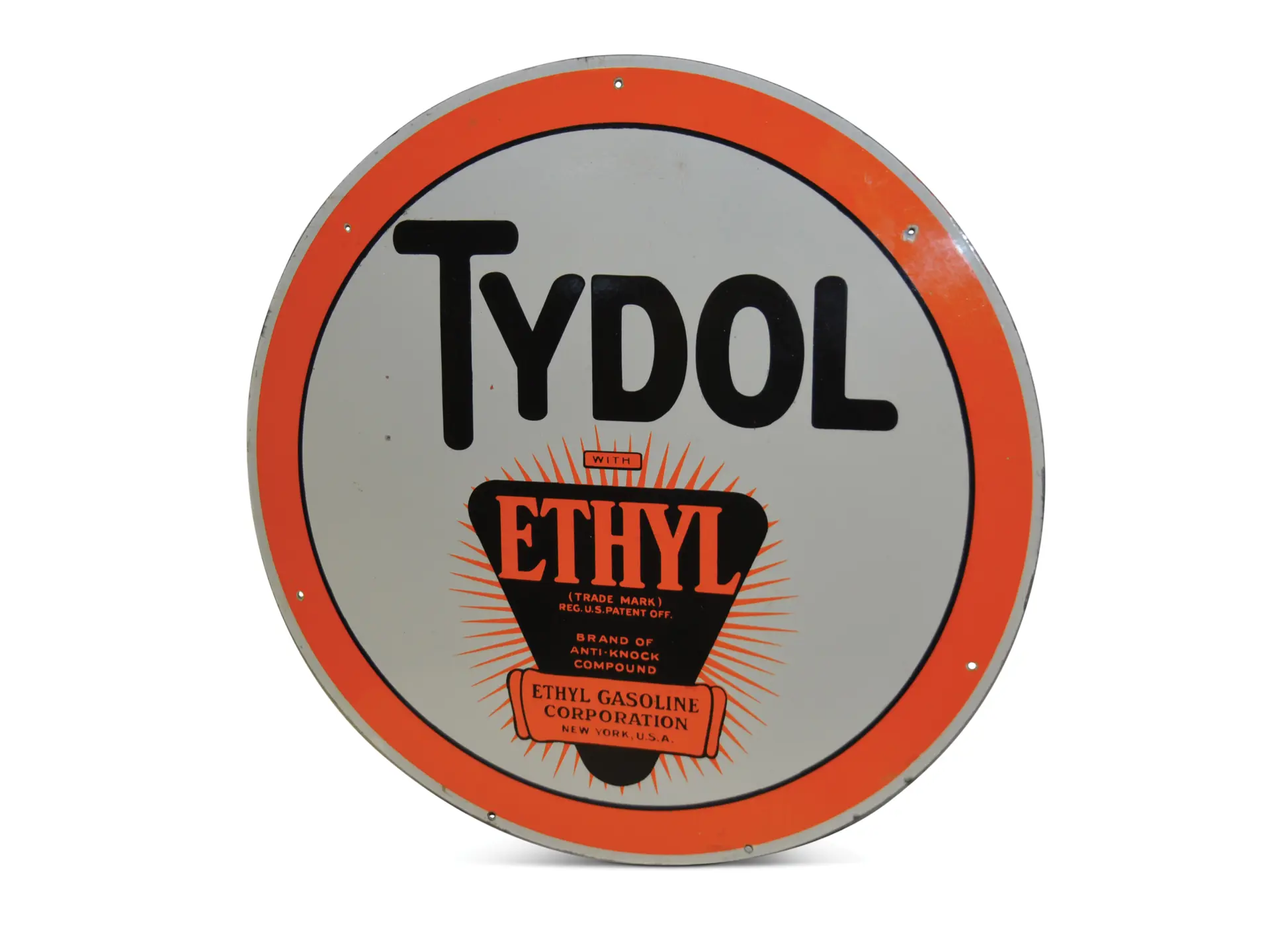 Tydol with Ethyl Logo Porcelain Sign | Auburn Fall 2019 | RM Sotheby's