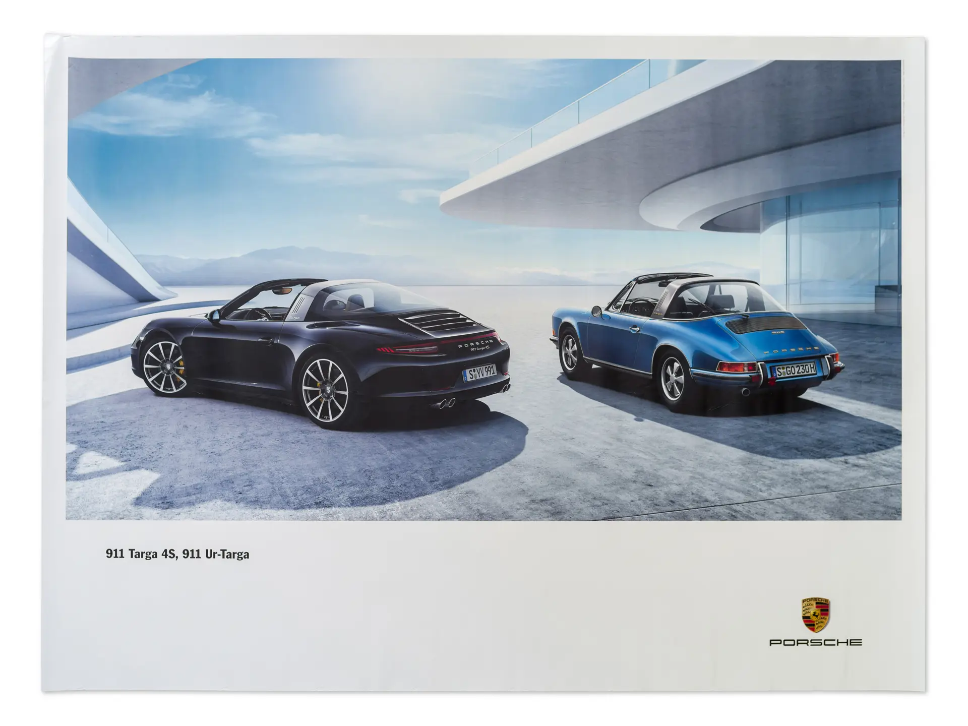911 Targa 4S, 911 Ur-Targa Poster | The White Collection | RM Sotheby's