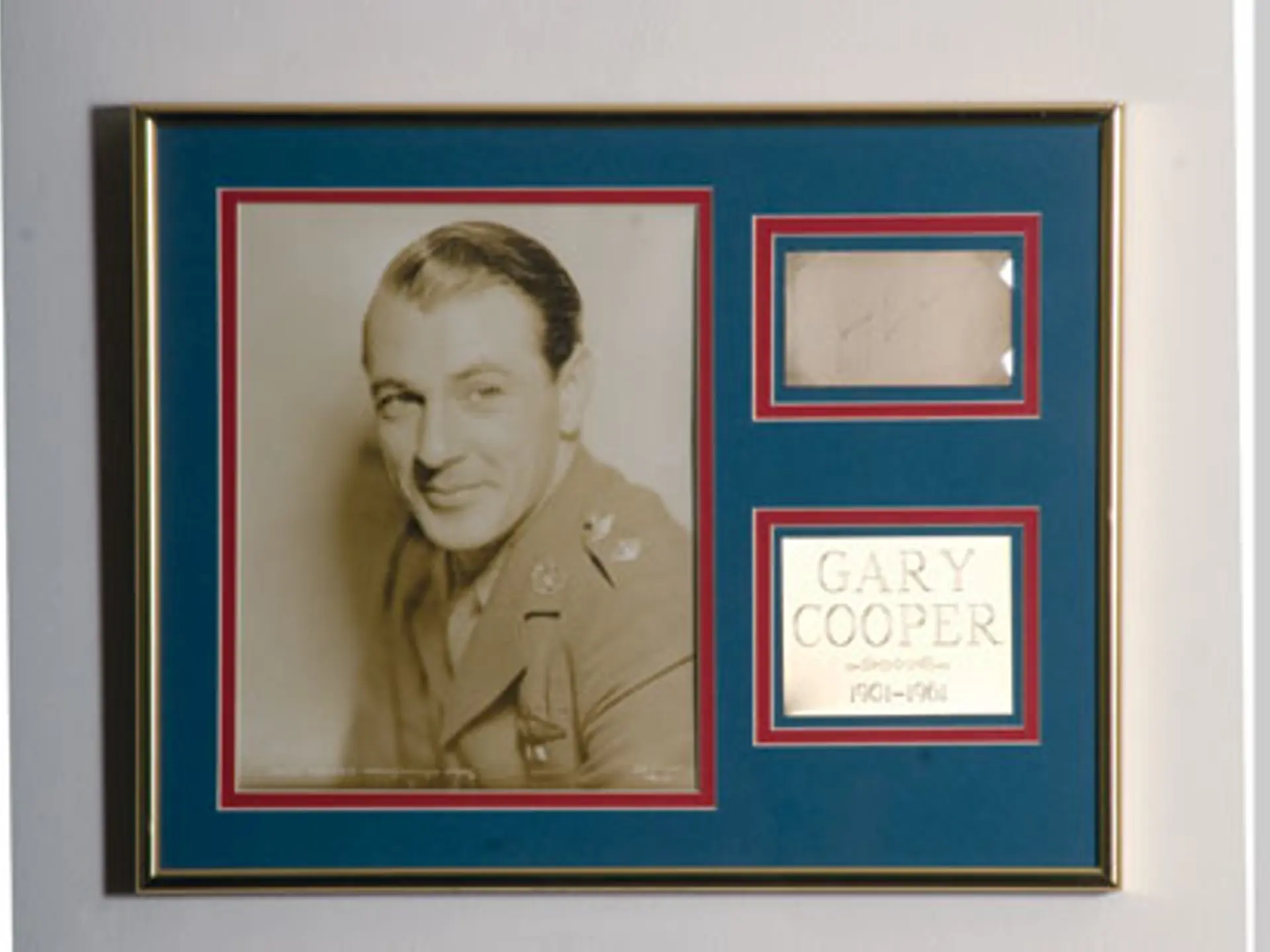 Gary Cooper Autograph Display | The Astor Collection | RM Sotheby's