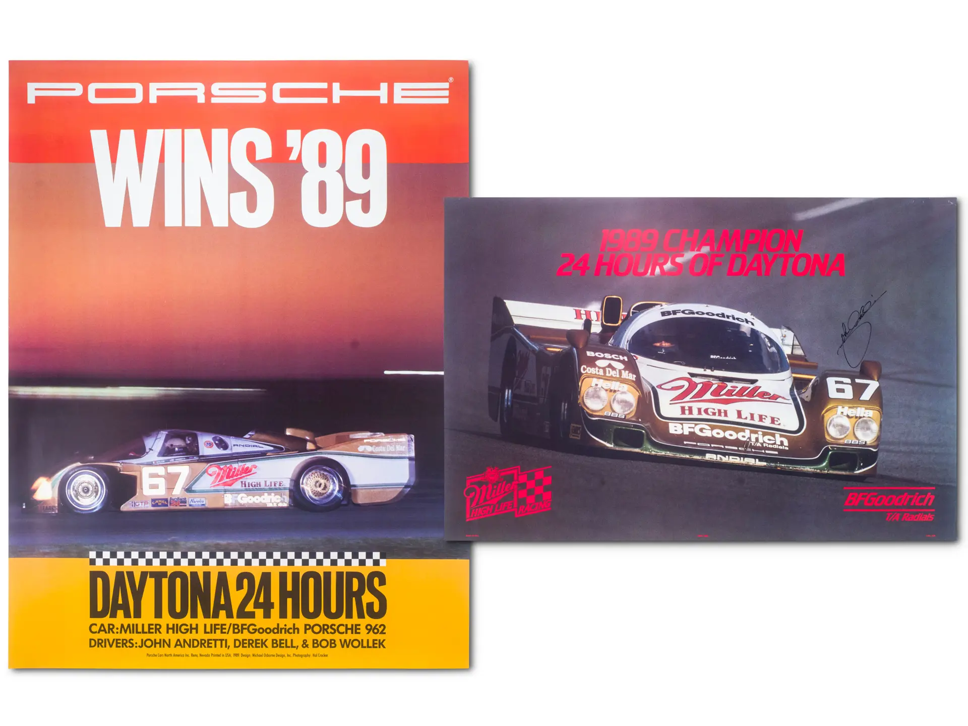 Miller High Life Porsche 962 Posters, Daytona 24 Hours, 1989 | A ...