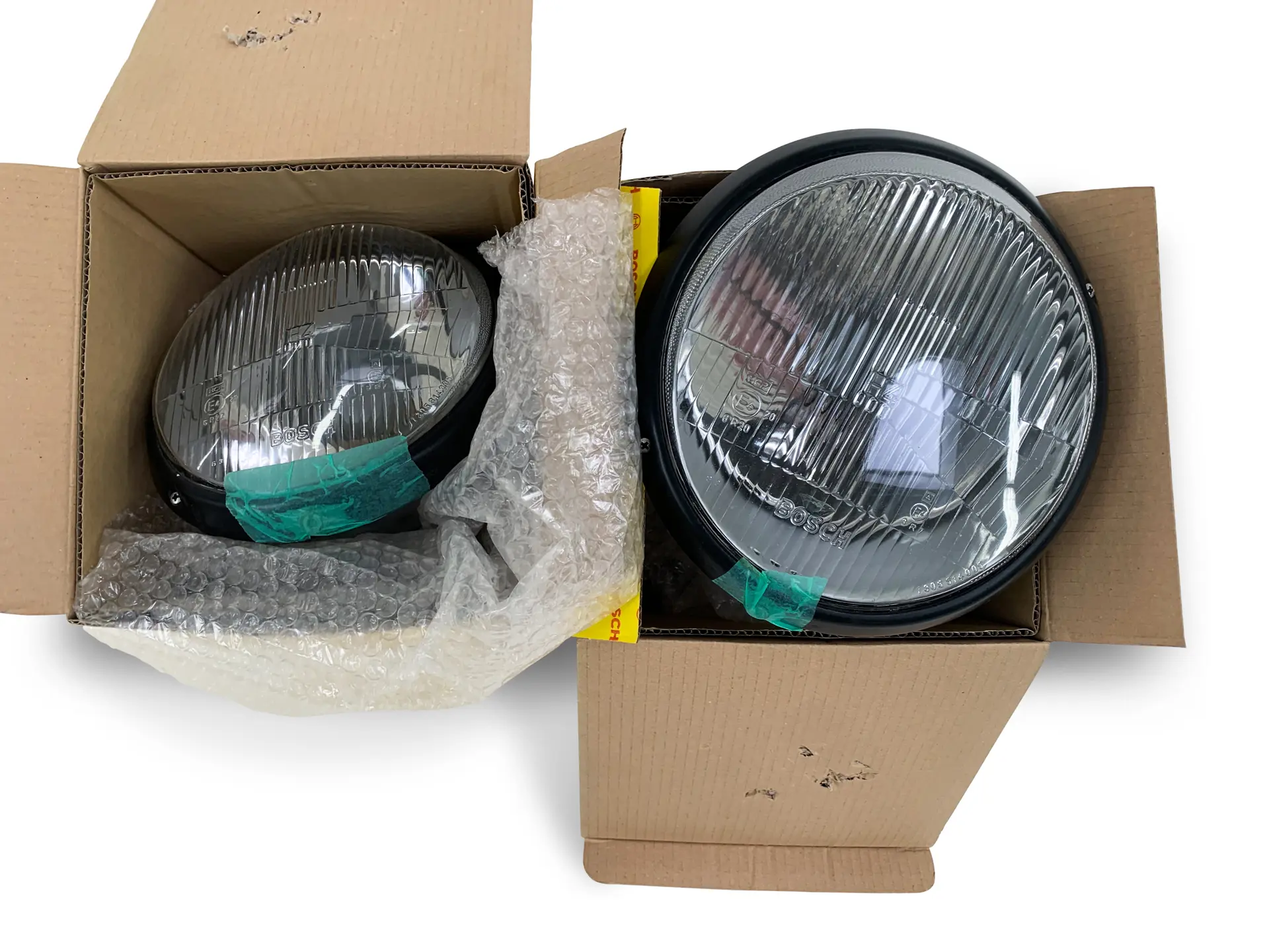 Two Bosch H4 Headlamps with Black Bezels | The White Collection ...