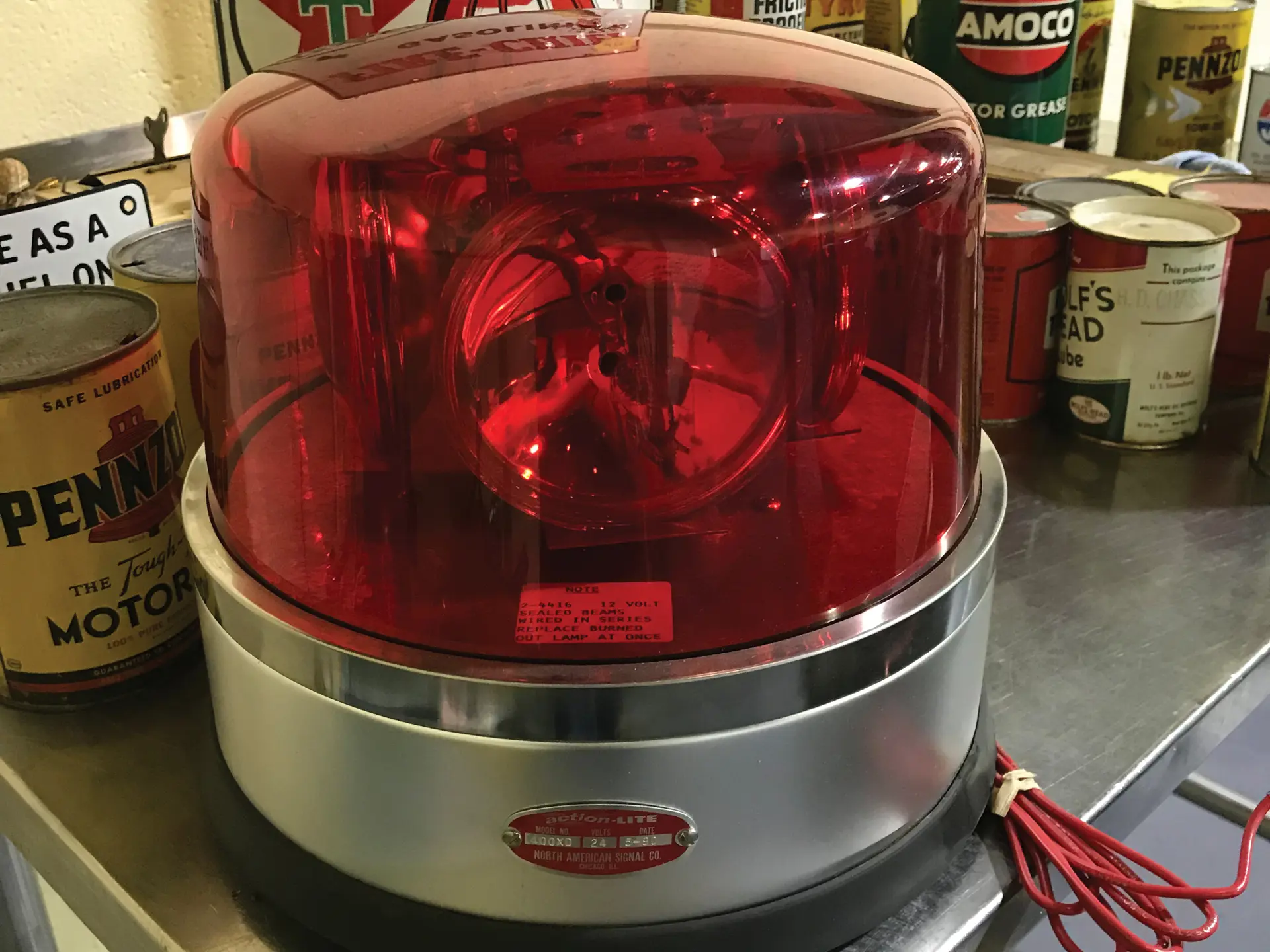 Vintage Red Police Light | Auburn Fall 2018 | RM Sotheby's