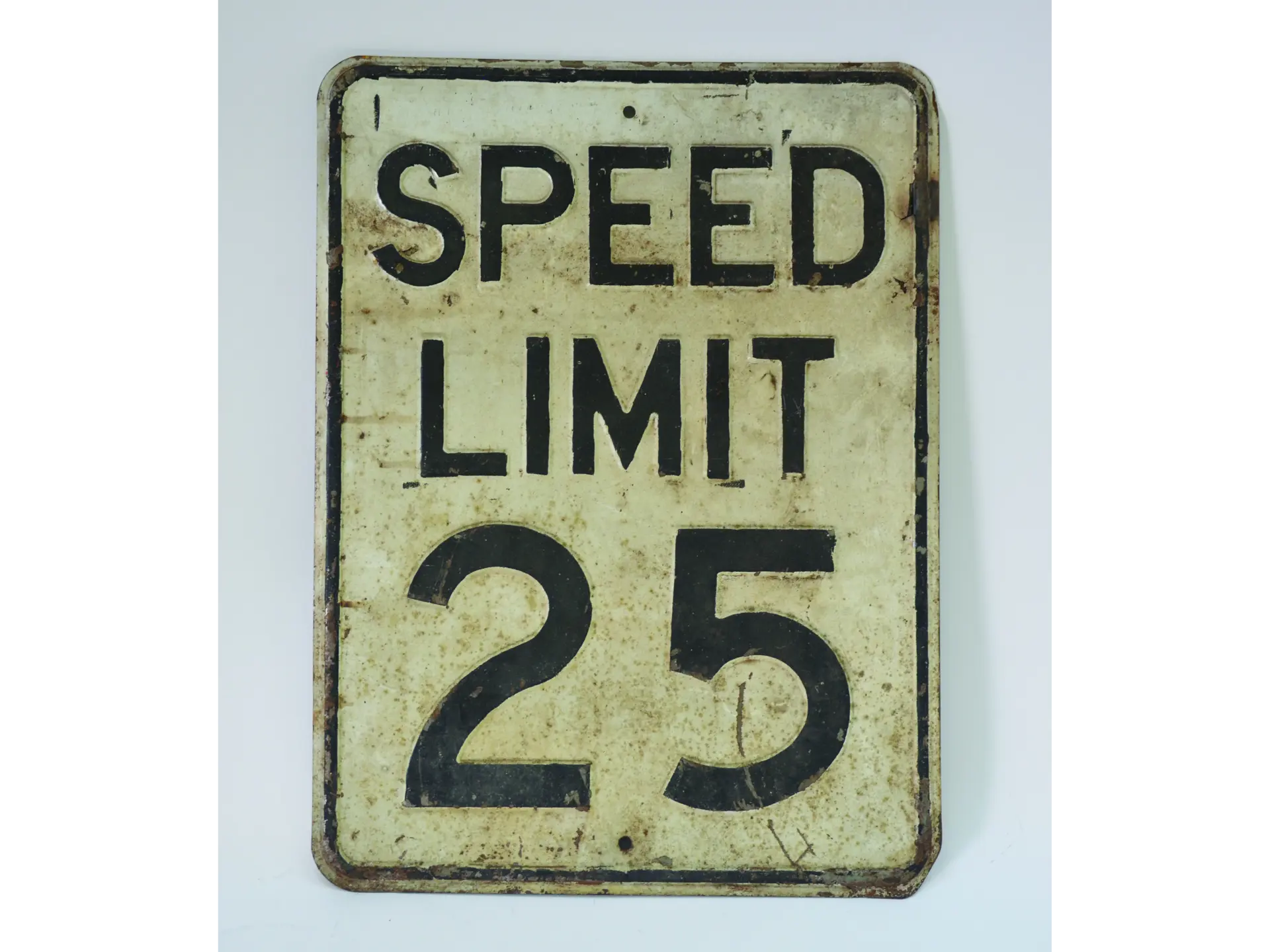 A Steel, 25 mph speed limit sign | Auburn Fall 2016 | RM Sotheby's