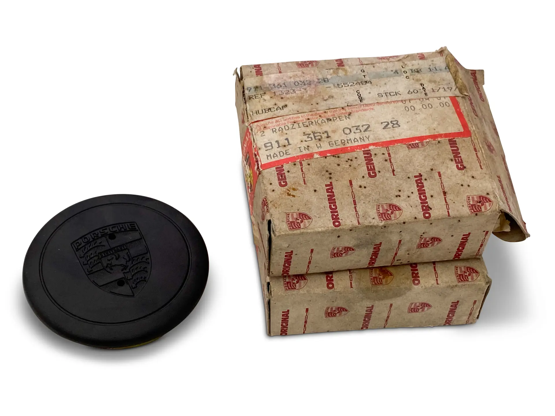 Four Black Porsche 911 Wheel Center Caps | The White Collection ...