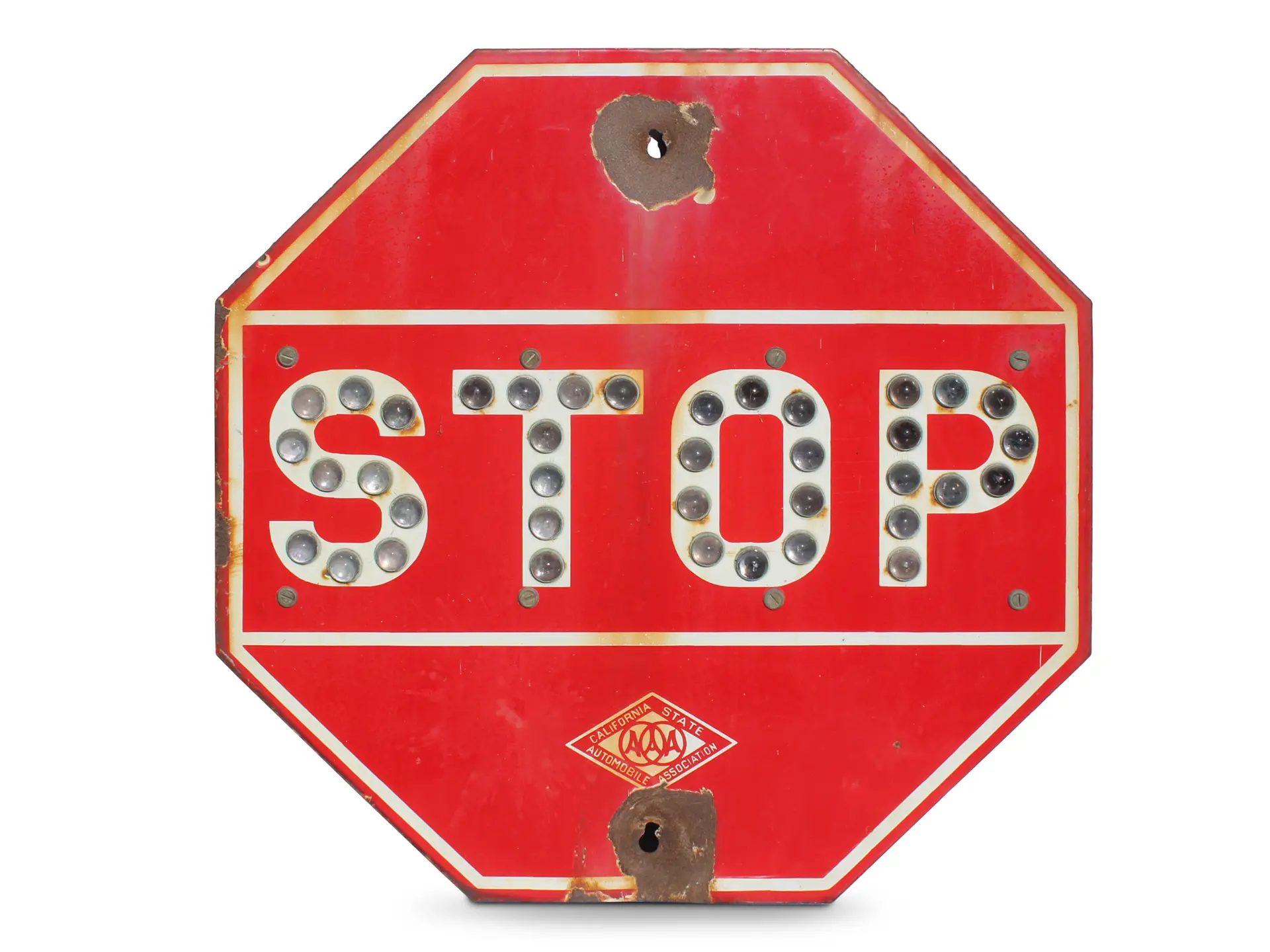 California State Auto Association Marble Reflector Stop Sign | Hershey ...