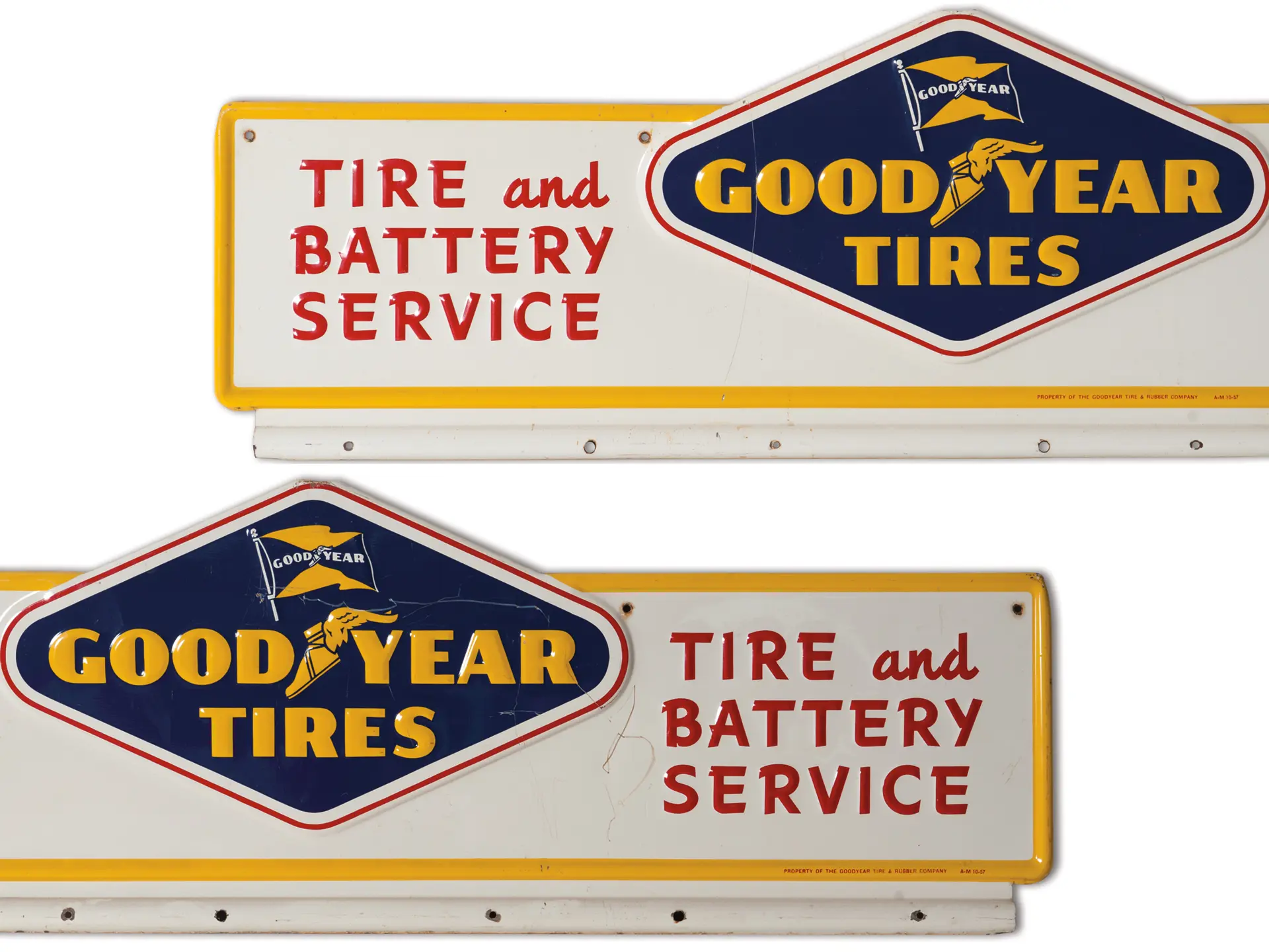 Two Goodyear Signs | The Dingman Collection 2012 | RM Sotheby's