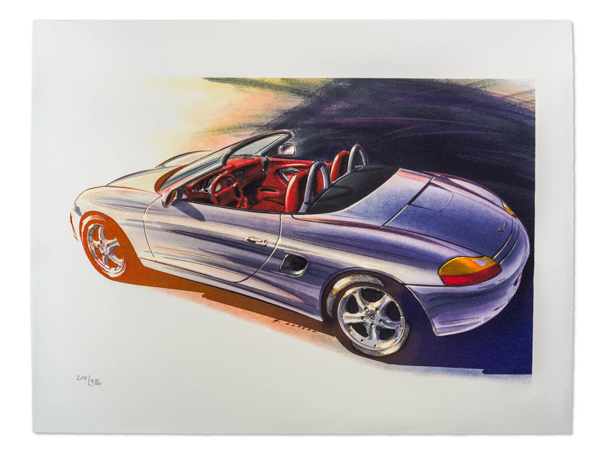 Porsche Boxster Type 986 Limited Edition Art Print by Grant Larson ...