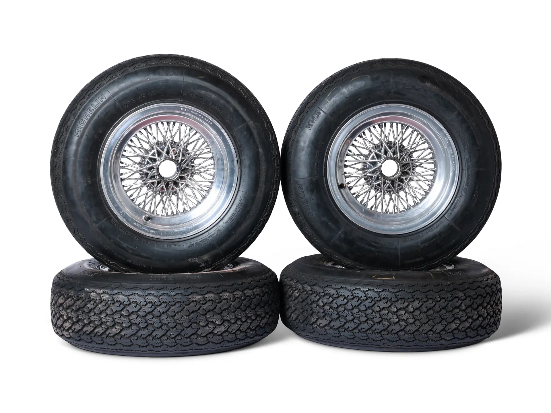Four Borrani RW 4039 Wire Wheels with Tyres | The Garagista Collection ...