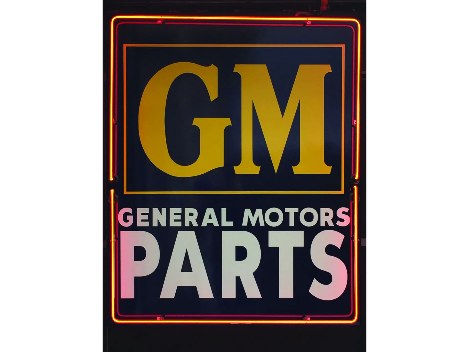 General Motors parts neon sign | Hilton Head 2016 | RM Sotheby's