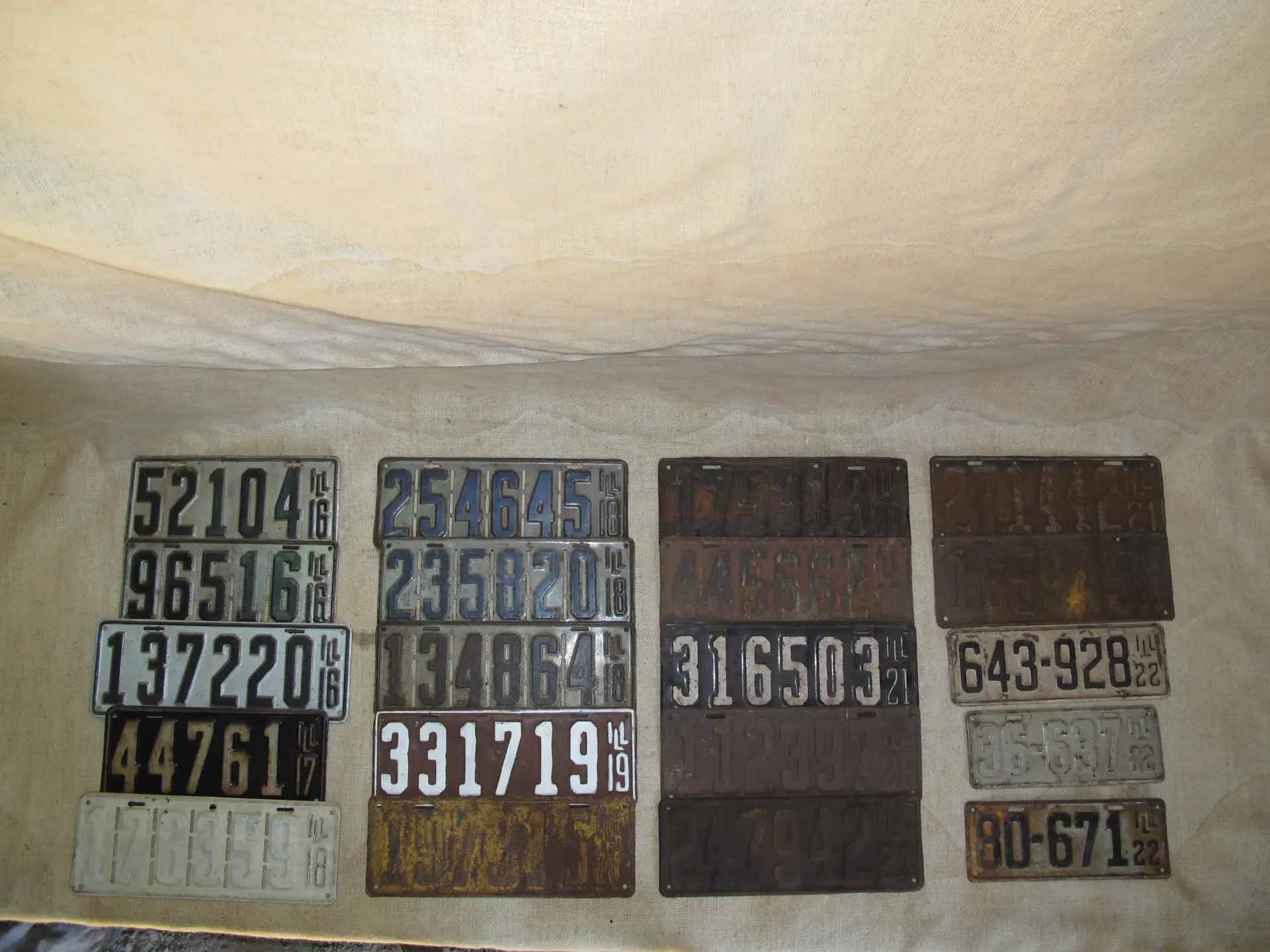 Illinois License Plates - 1922 - 1916 | The Lee Roy Hartung Collection ...