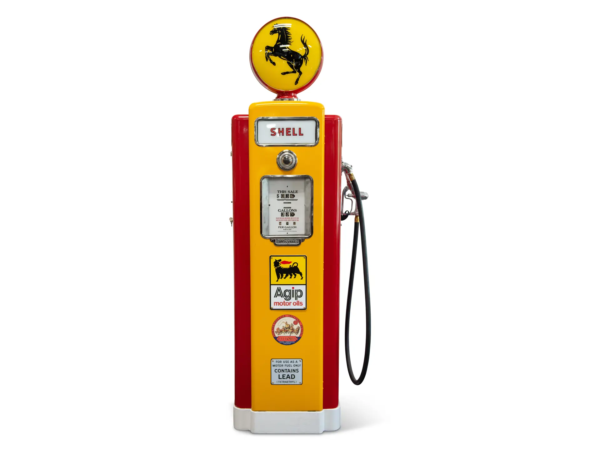 Wayne Model 70 Shell Gas Pump Restored to Ferrari Livery | Gene Ponder ...