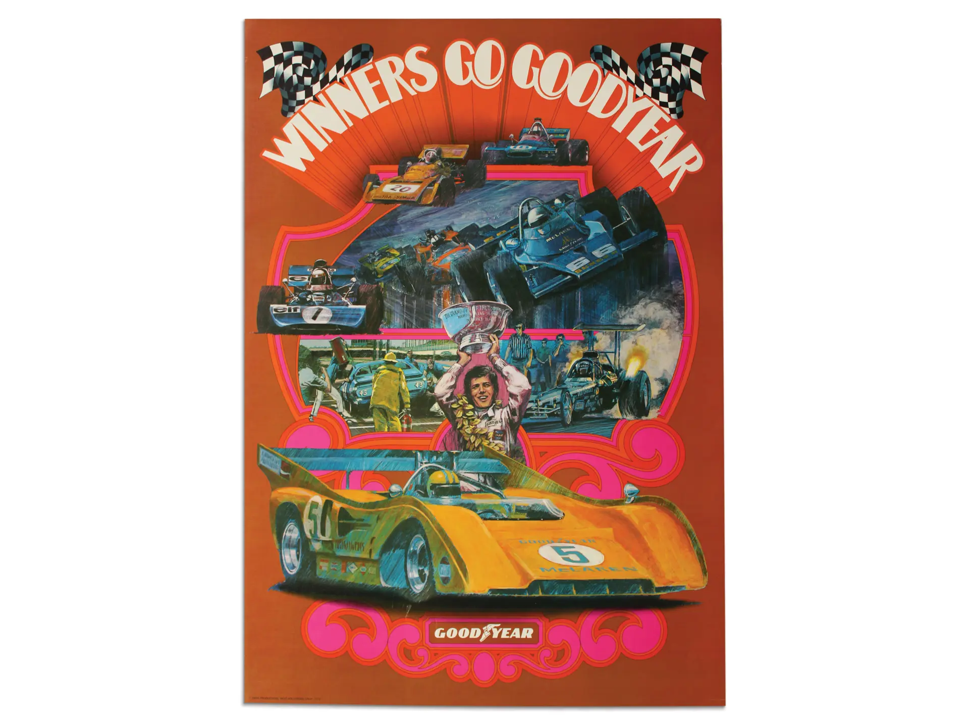 "Winners Go Goodyear" Special Oversized Poster, 1972 | The Art of ...