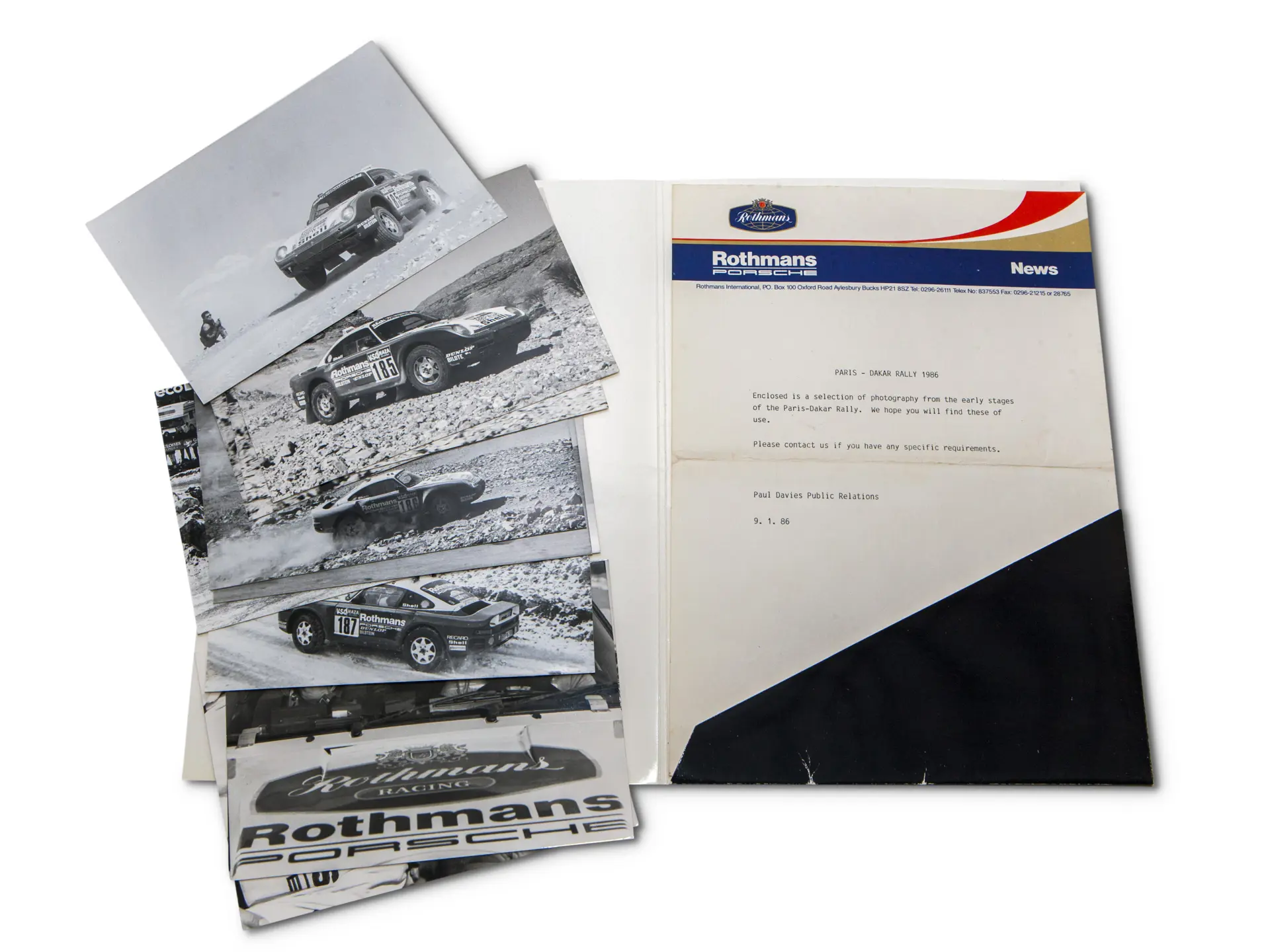 Rothmans Porsche 959 Paris-Dakar Press Photographs, 1986 | A Lifetime ...