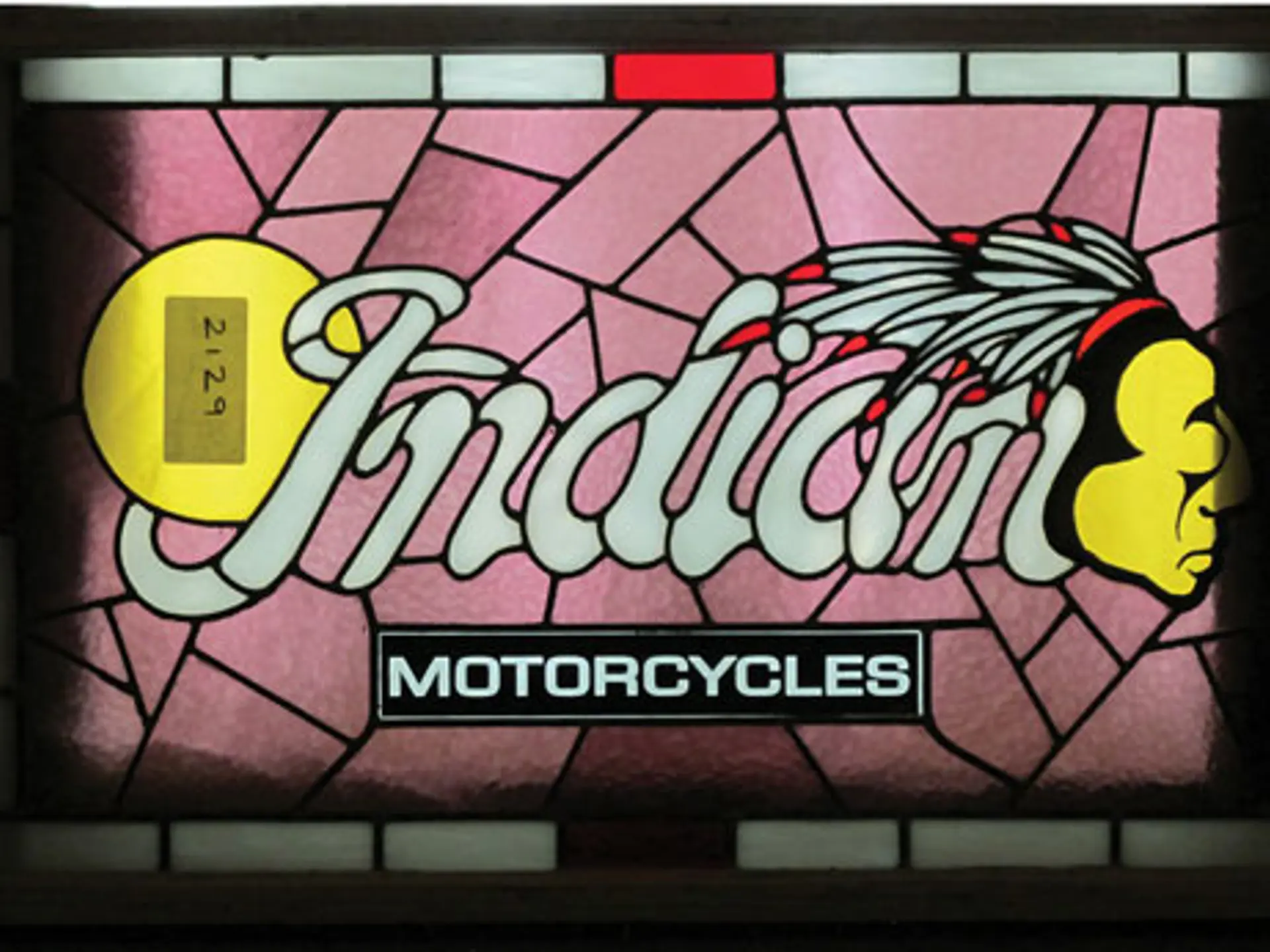 Indian Motorcycles Stained-Glass Piece | The Bennett Collection | RM ...